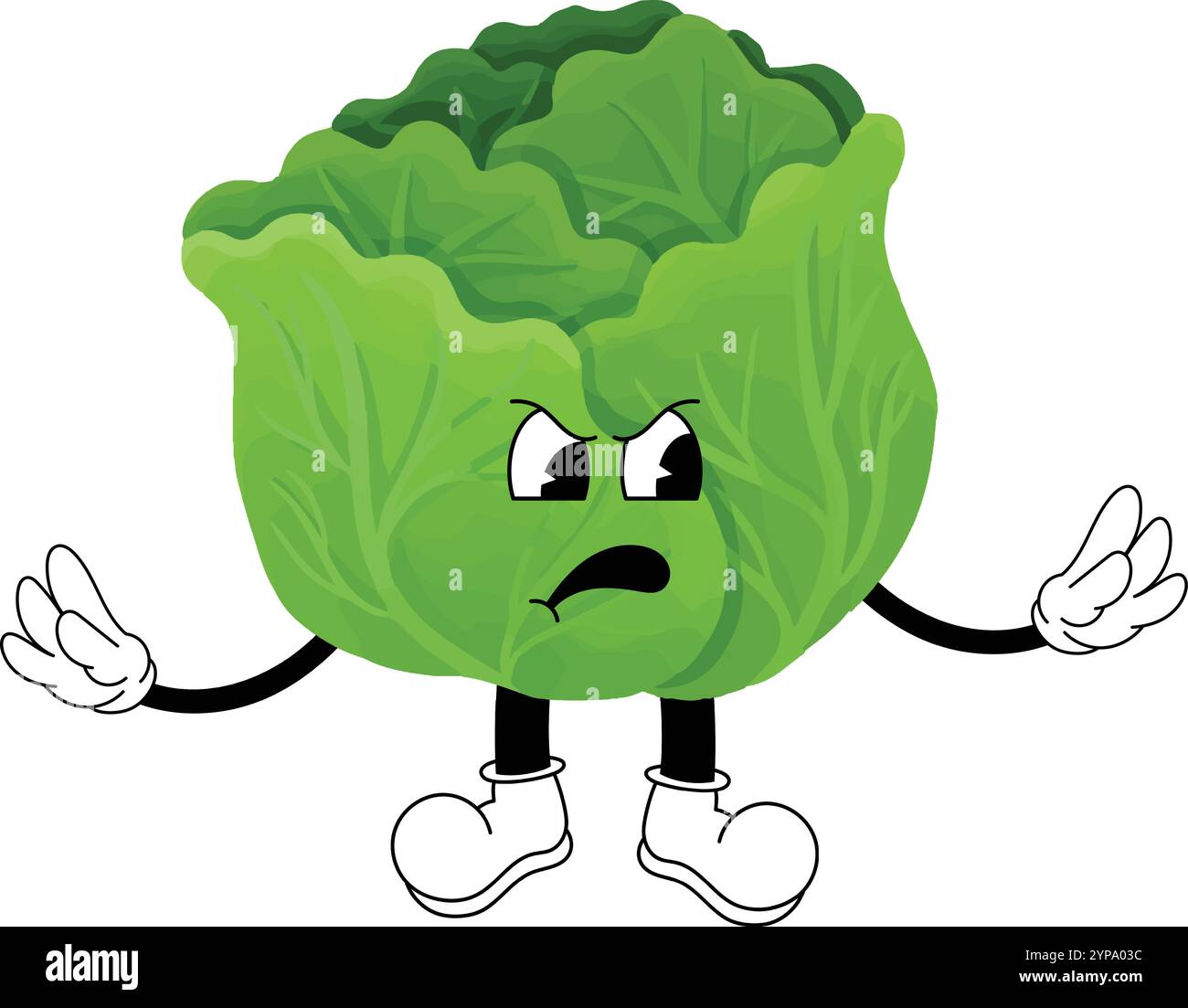 cartoon - Watercolor Cabbage Vegetable Stock Vector Image & Art - Alamy