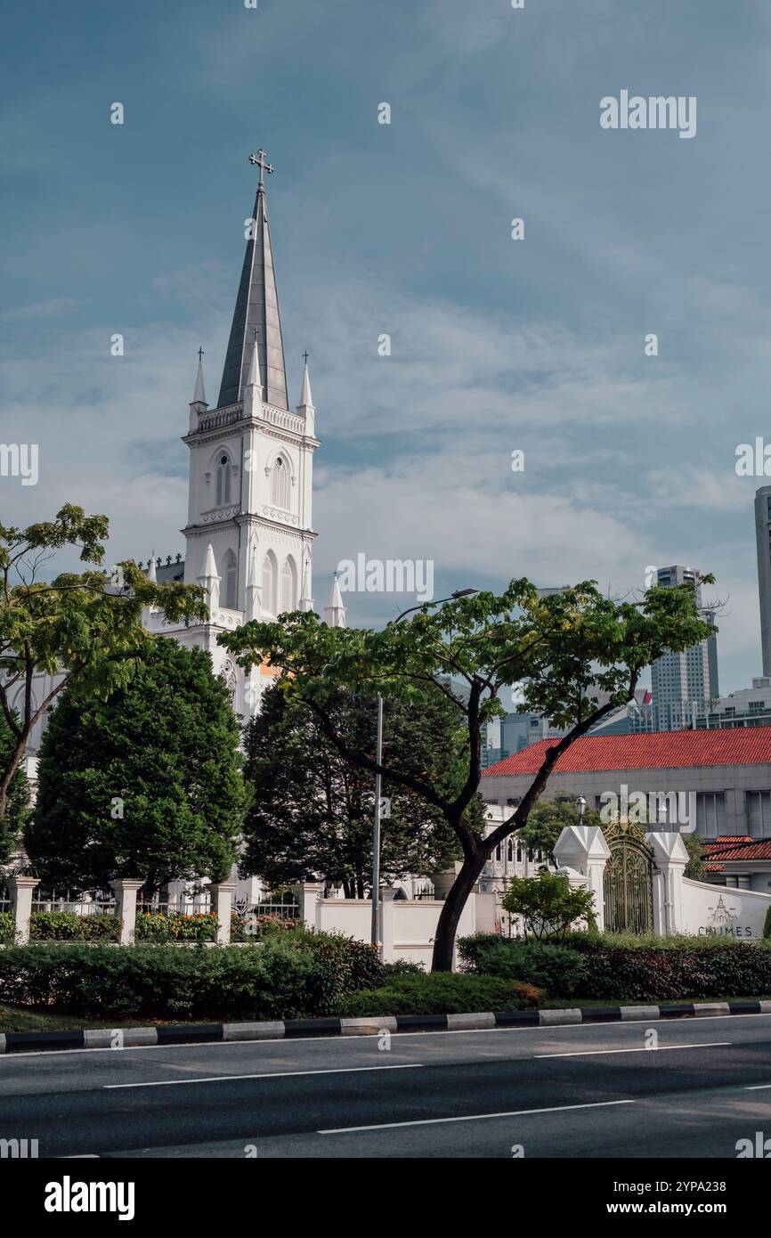 The former Convent of the Holy Infant Jesus Chapel in Singapore Stock ...