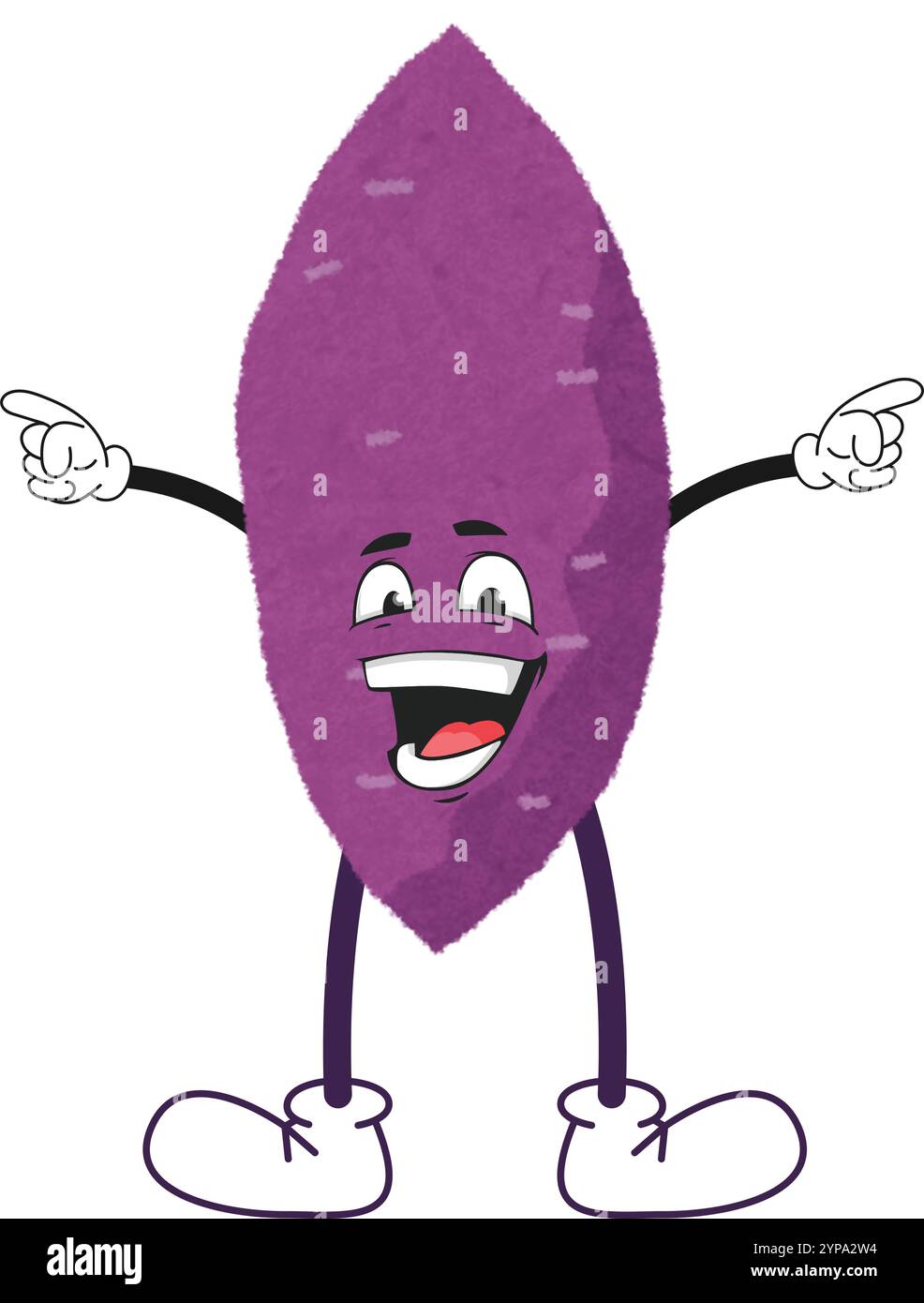 cartoon - Watercolor Illustration of a Sweet Potato animation Stock ...