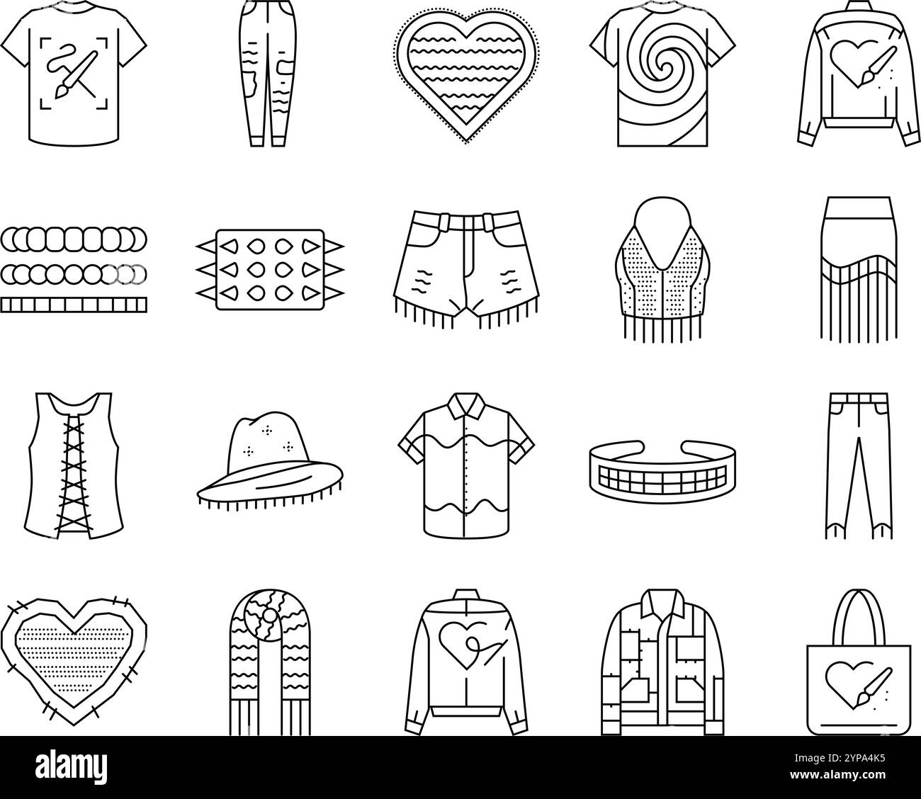 diy fashion fabric handmade icons set vector Stock Vector Image & Art ...