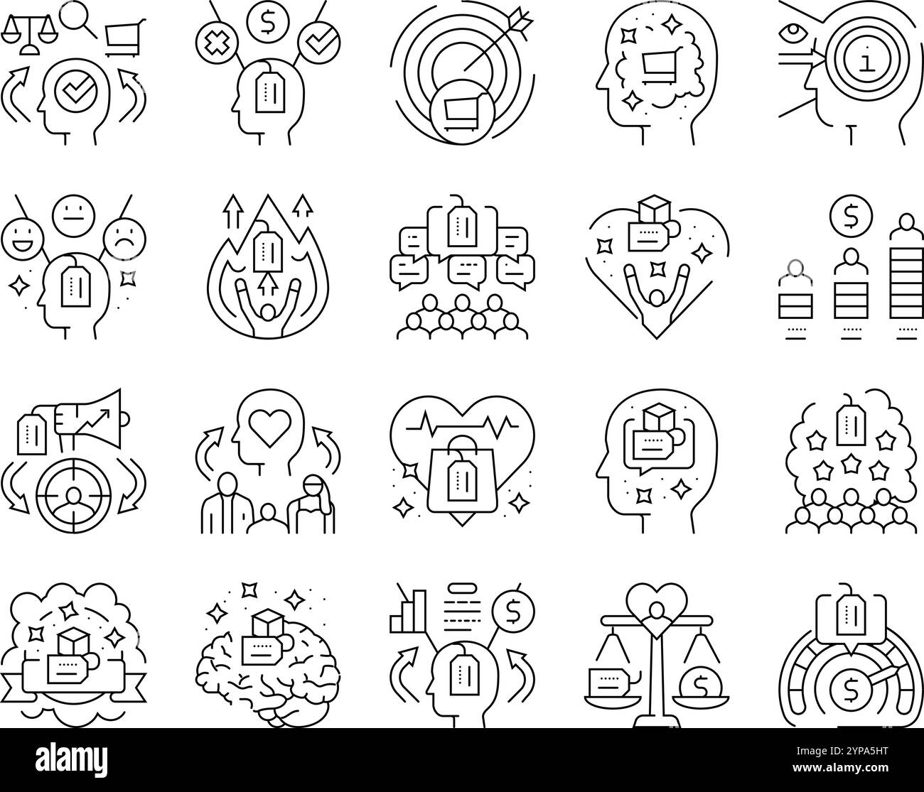 Online consumer icons Black and White Stock Photos & Images - Alamy