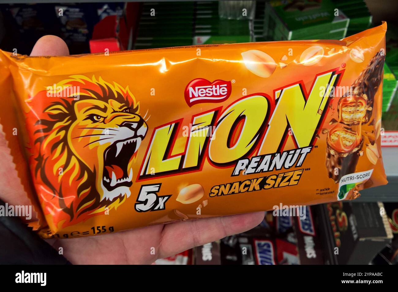 Nestle Lion - Schokoriegel. Er wurde in den 1970er Jahren vom ...