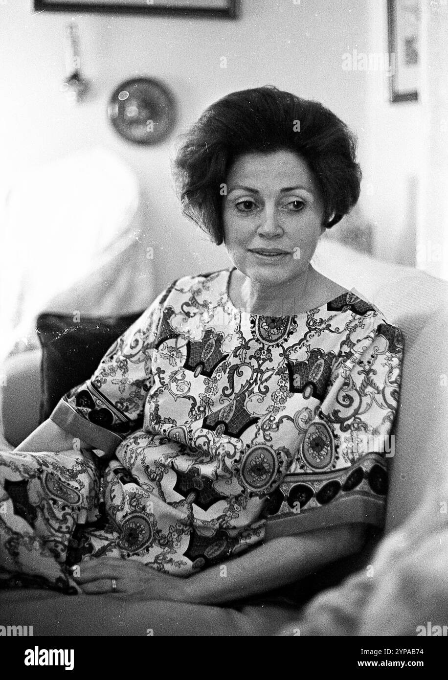 Argentine politician Delia Degliuomini de Parodi during a press ...