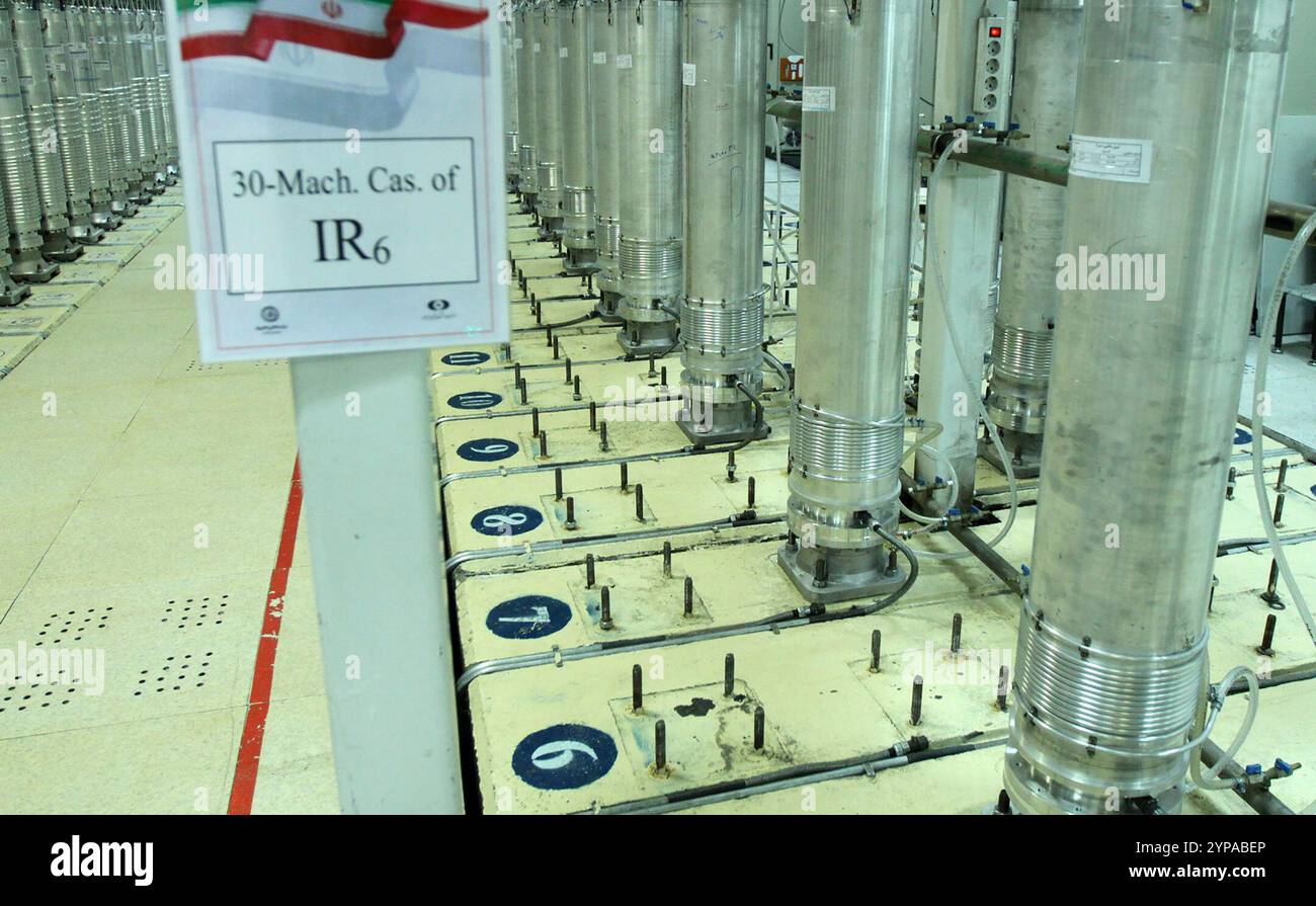 FILE - This photo released on Nov. 5, 2019, by the Atomic Energy Organization of Iran shows ...