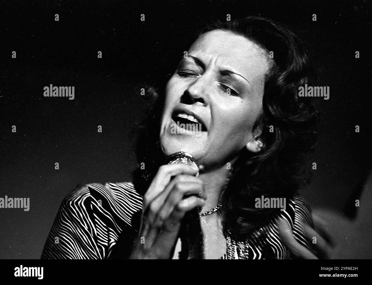 Argentine teacher, singer, pianist and musicologist Dina Rot, during a ...