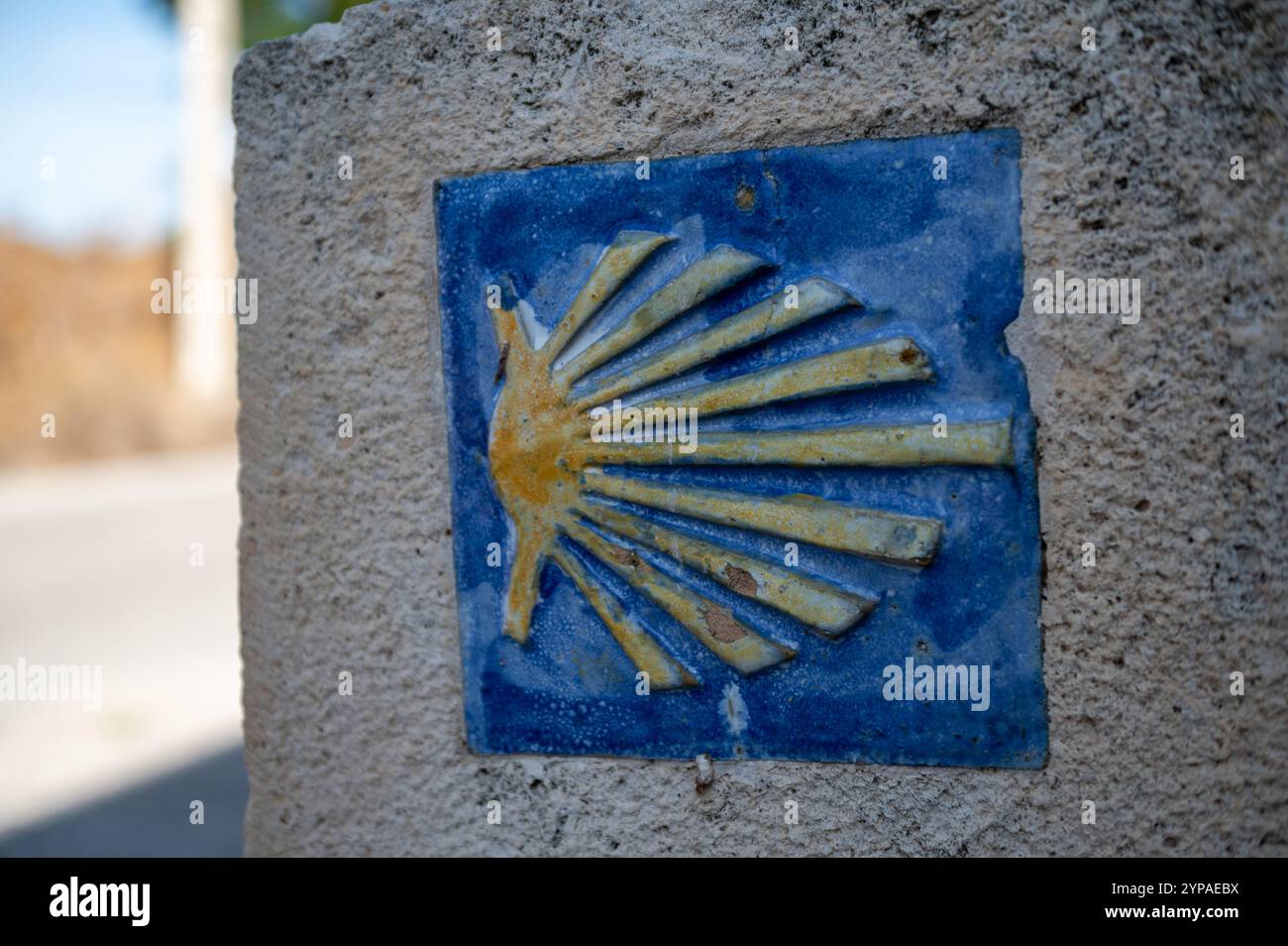 Shell of the Camino de Santiago Stock Photo - Alamy