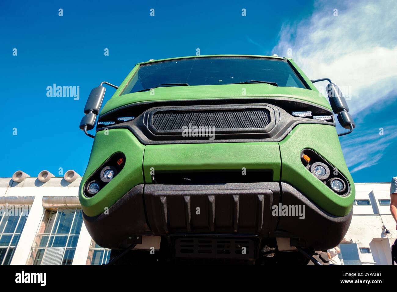 Armored military bus with cross-country ability Stock Photo - Alamy