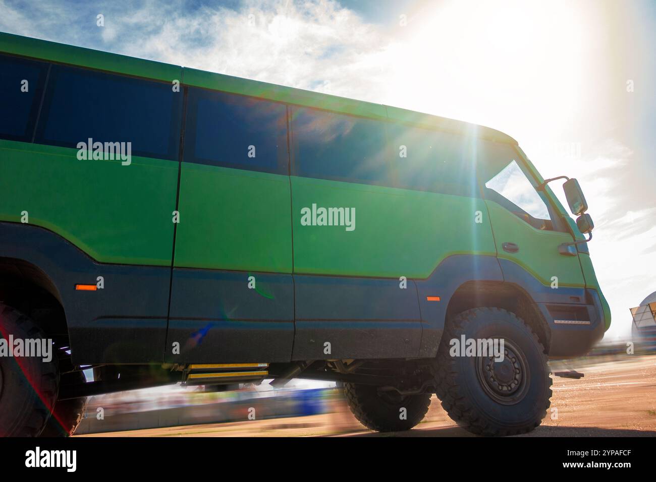 Armored military bus with cross-country ability Stock Photo - Alamy