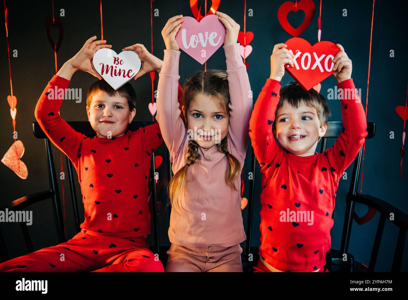 Group three adorable children hi-res stock photography and images - Alamy