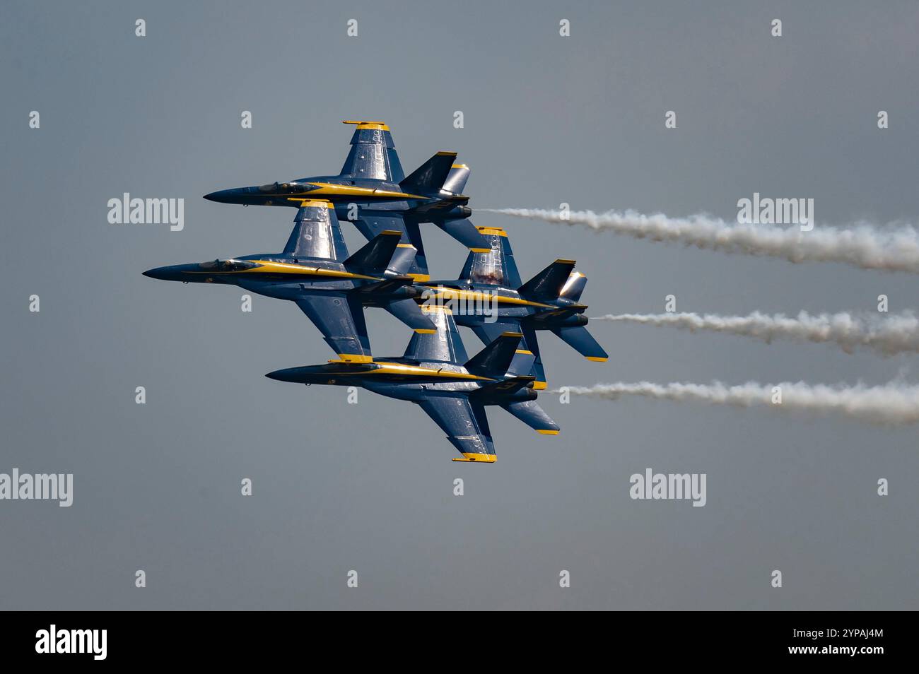 The Blue Angels perform an aerial demonstration over Rickenbacker ...