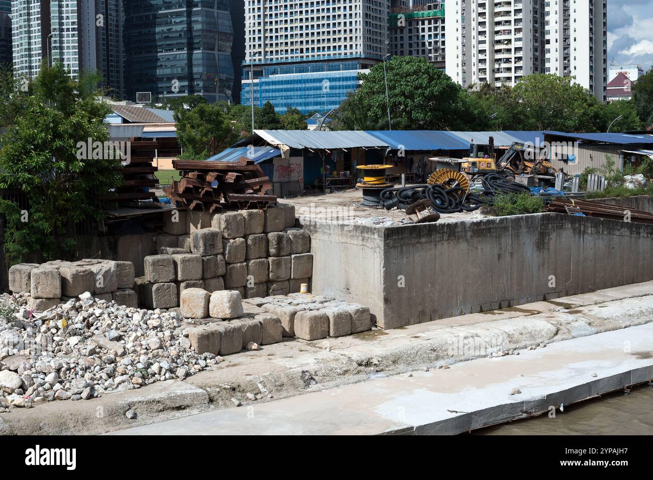 Kuala Lumpur, Malaysia - Jun 1, 2020: Brickfield town under significant ...