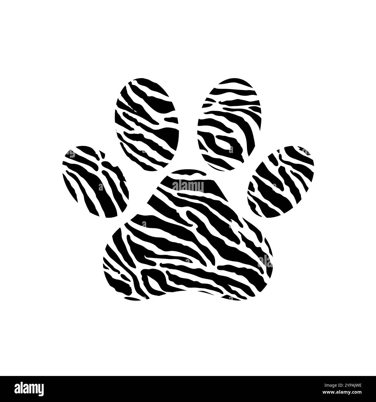 Tiger pattern print Black and White Stock Photos & Images - Alamy