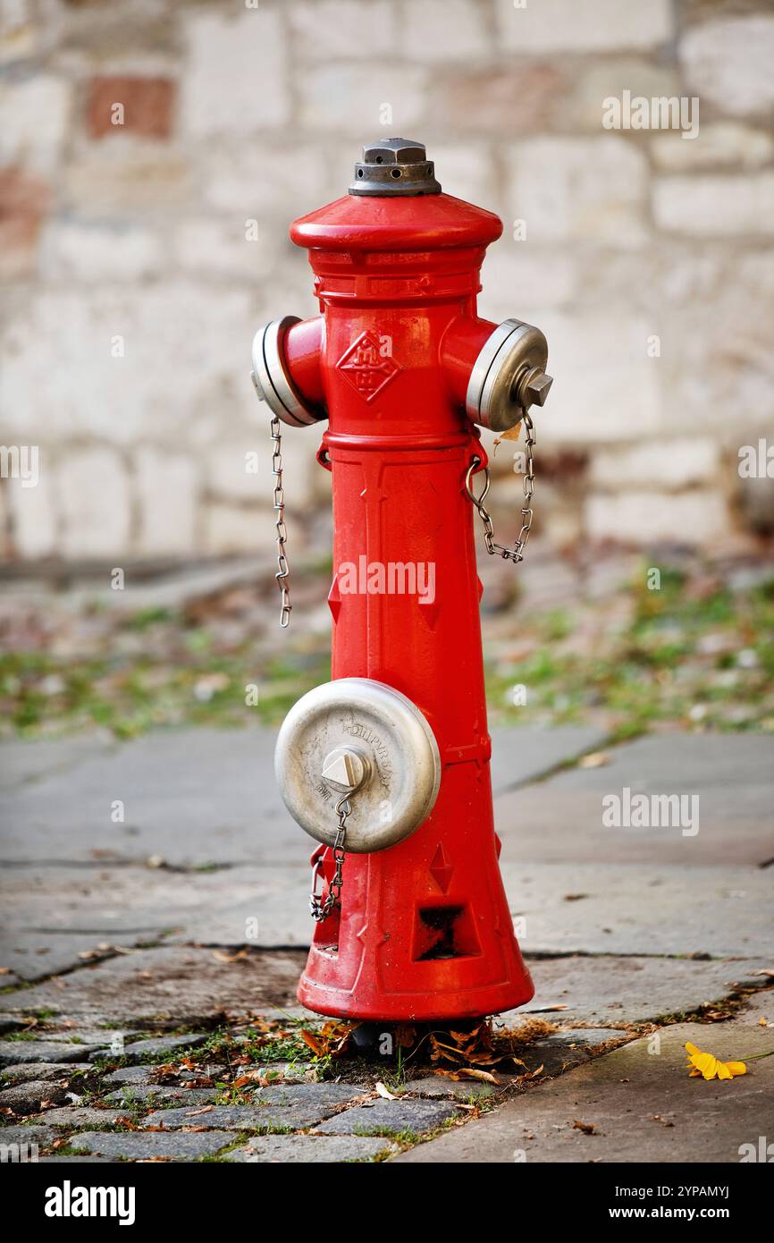 hydrant at square Altstadtmarktplatz, Germany, Lower Saxony, Brunswick ...