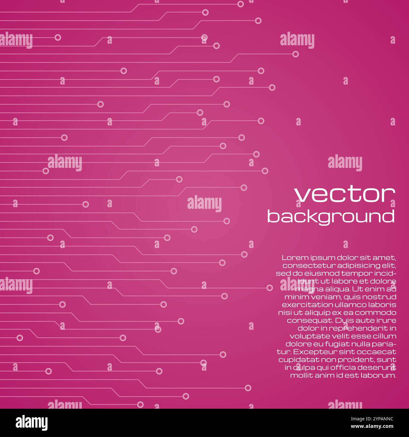 Abstract Technological Pink Background With Elements Of The Microchip