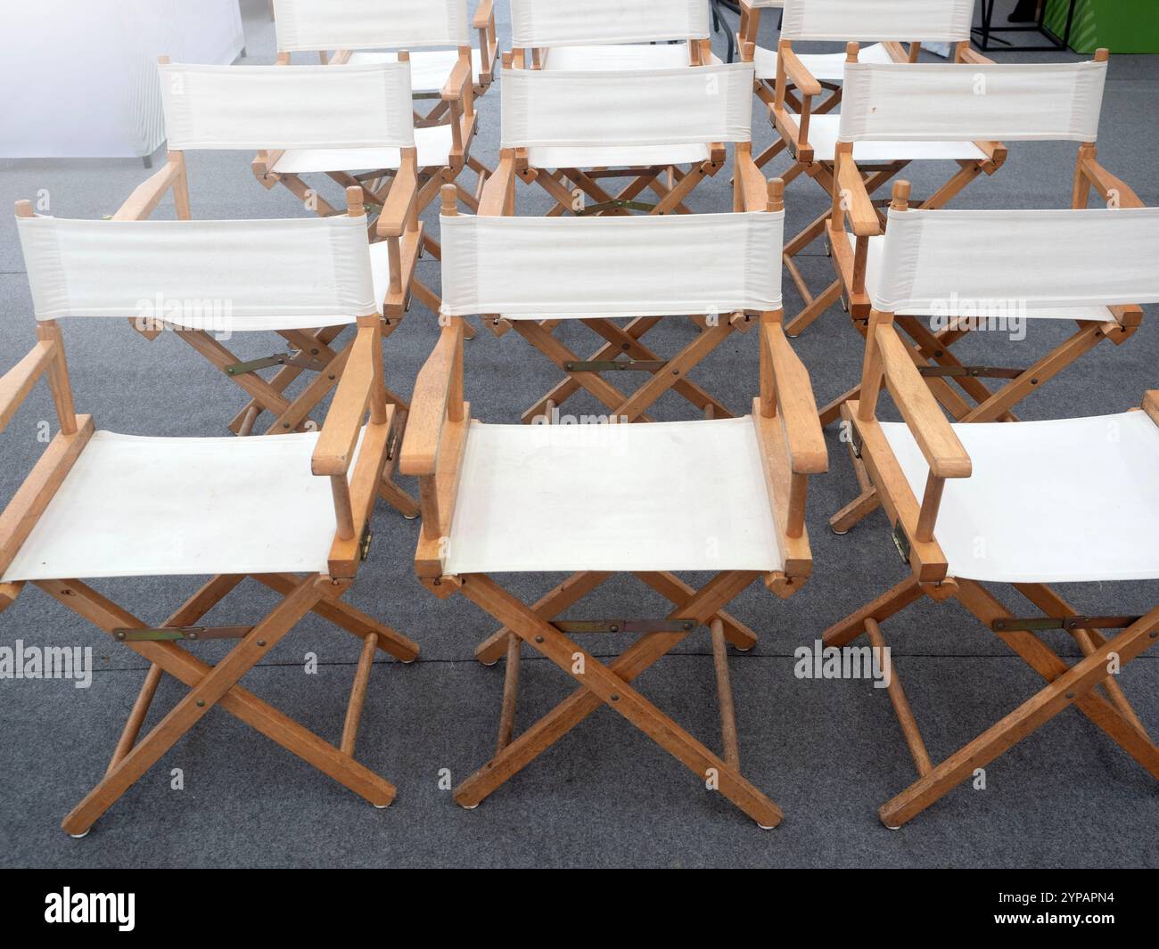 Film studio chairs hi-res stock photography and images - Alamy