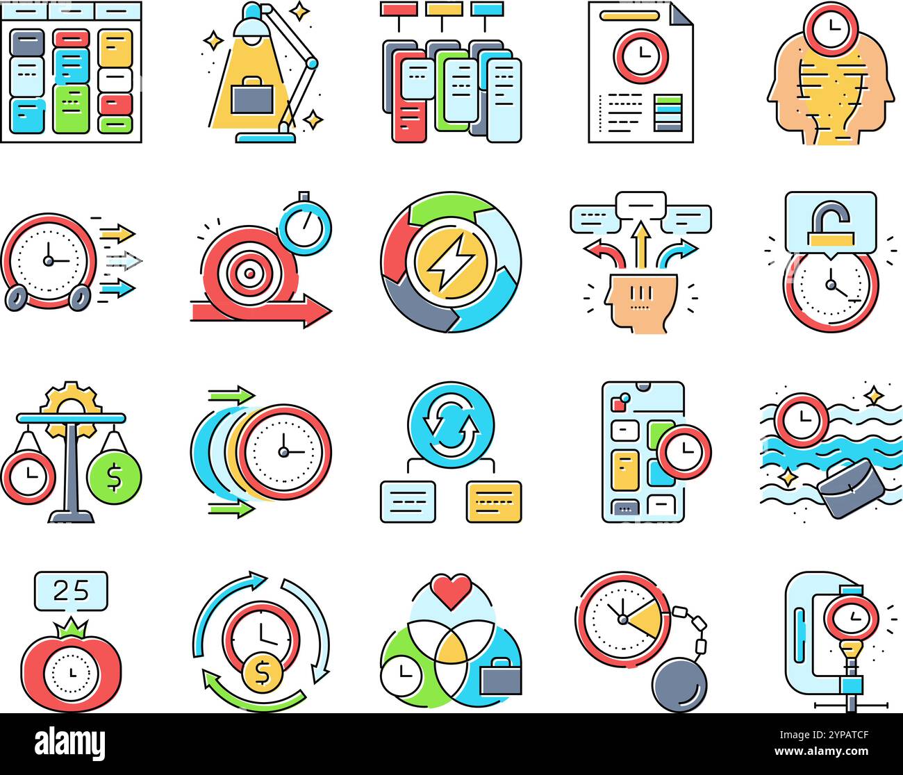 Time management item Stock Vector Images - Alamy