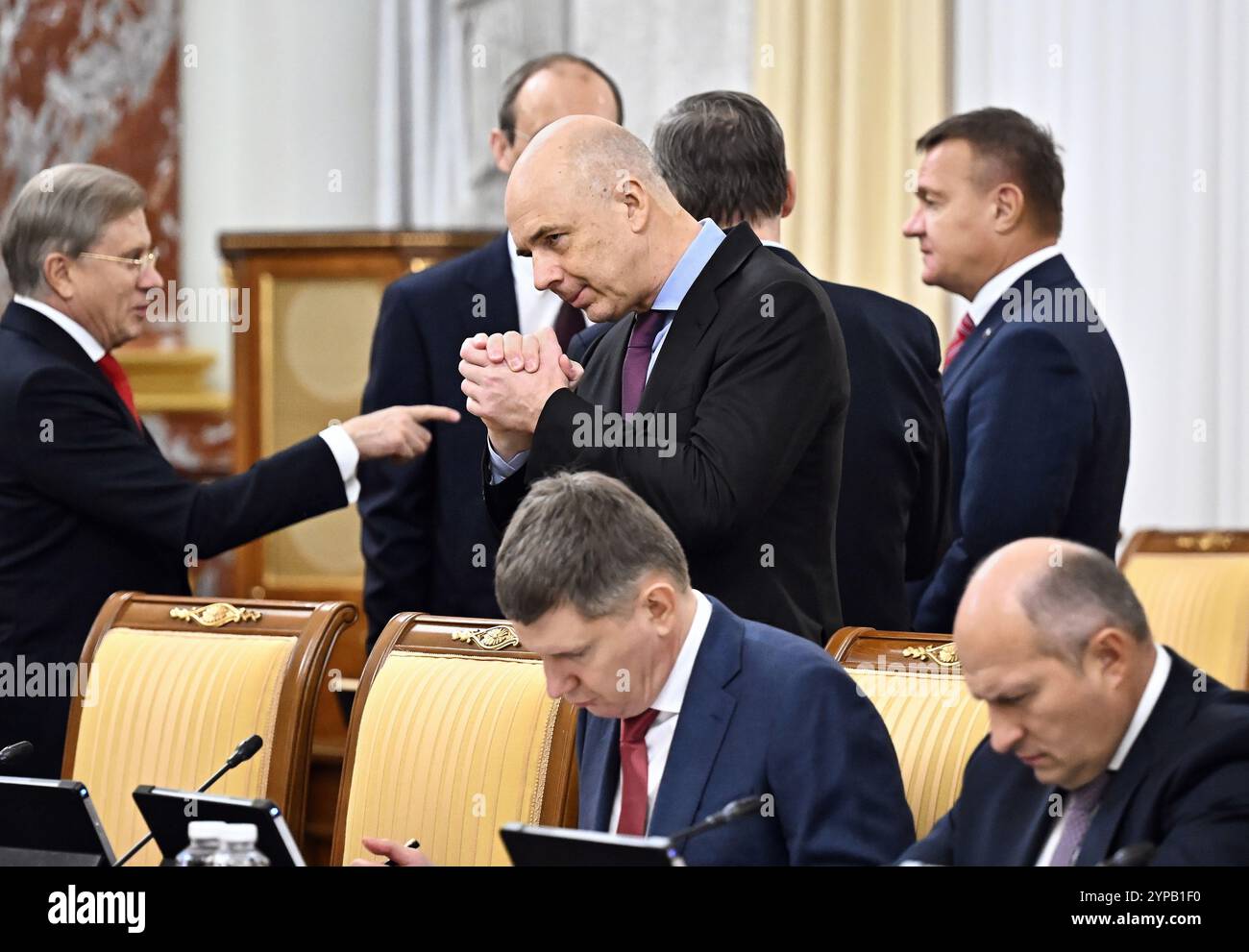 Moscow, Russia. 28th Nov, 2024. From left to right: Deputy Prime Minister of Russia Vitaly ...