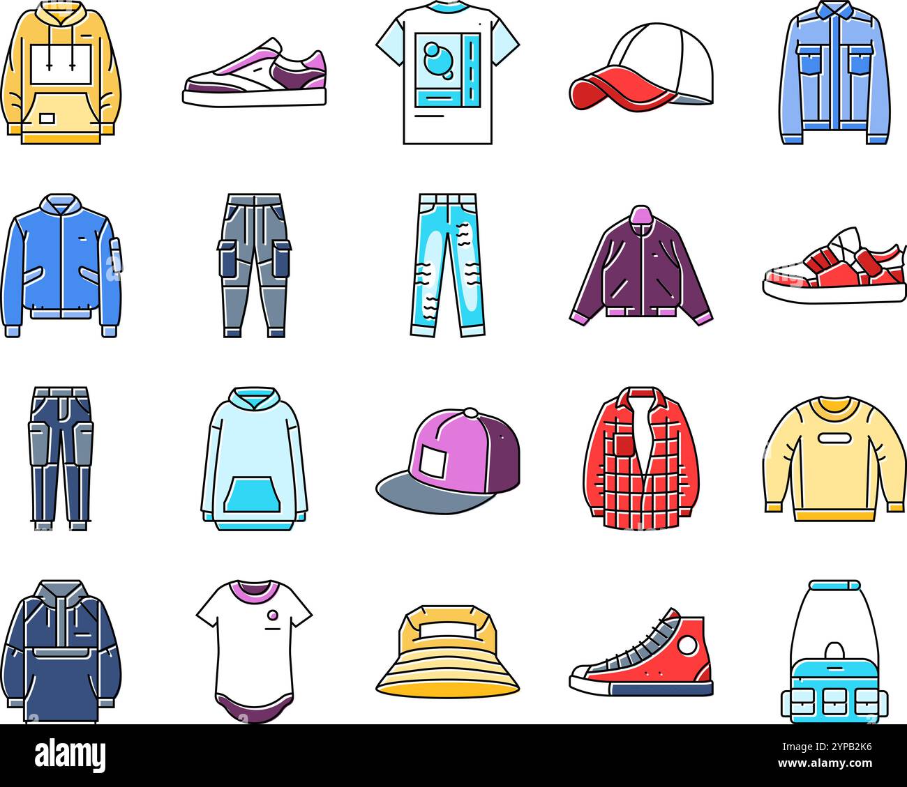 Streetwear pack hi-res stock photography and images - Alamy