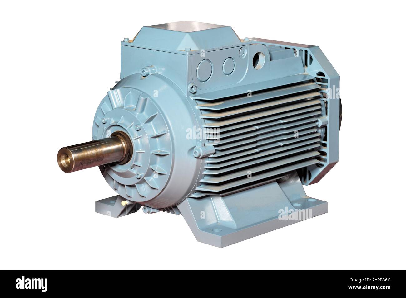 Electric motor showcasing detailed design for industrial applications ...