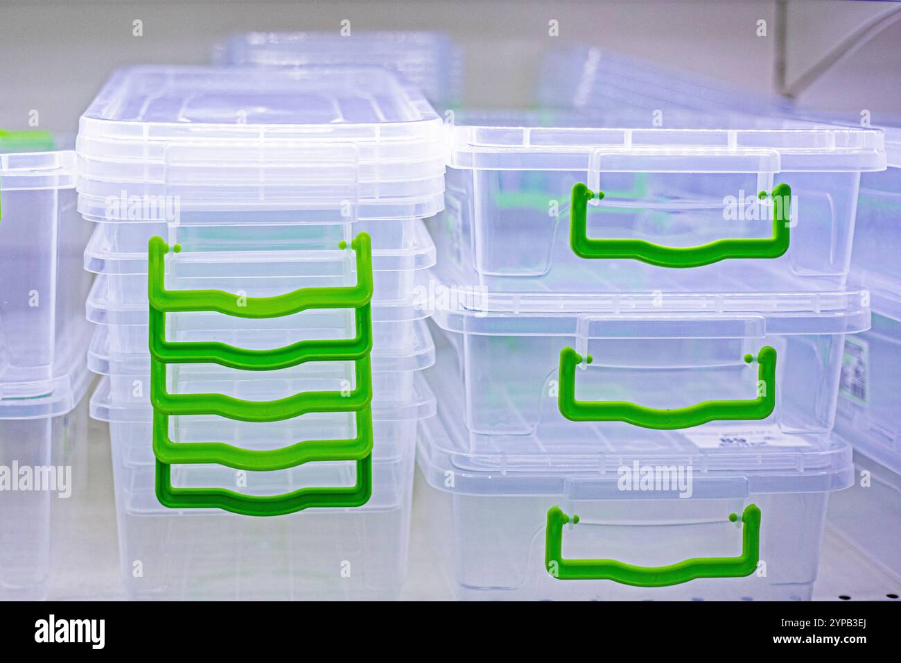 plastic transparent containers for food and other items in the ...