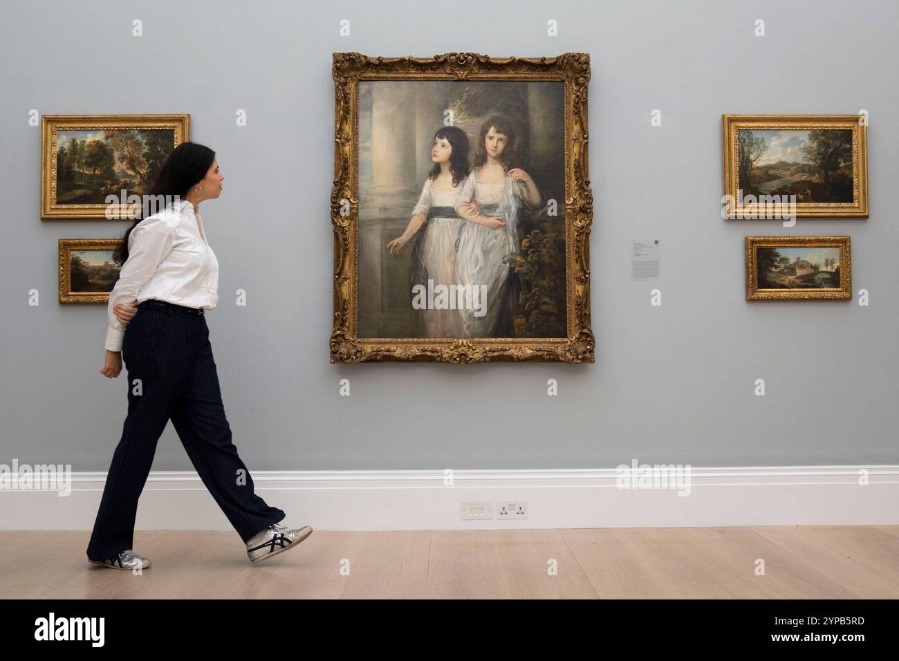 An art handler looks at Thomas Gainsborough's Portrait of Maria ...