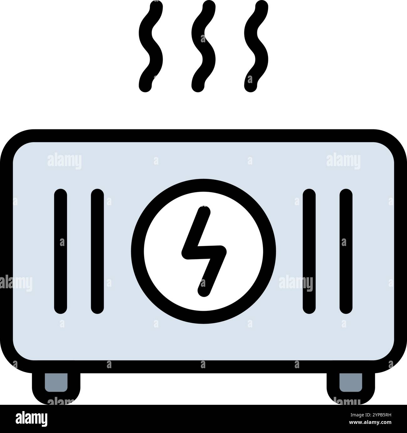 Electric convector heating icon. Home Heating Icon. Hvac system color sign. Simple concept for ...