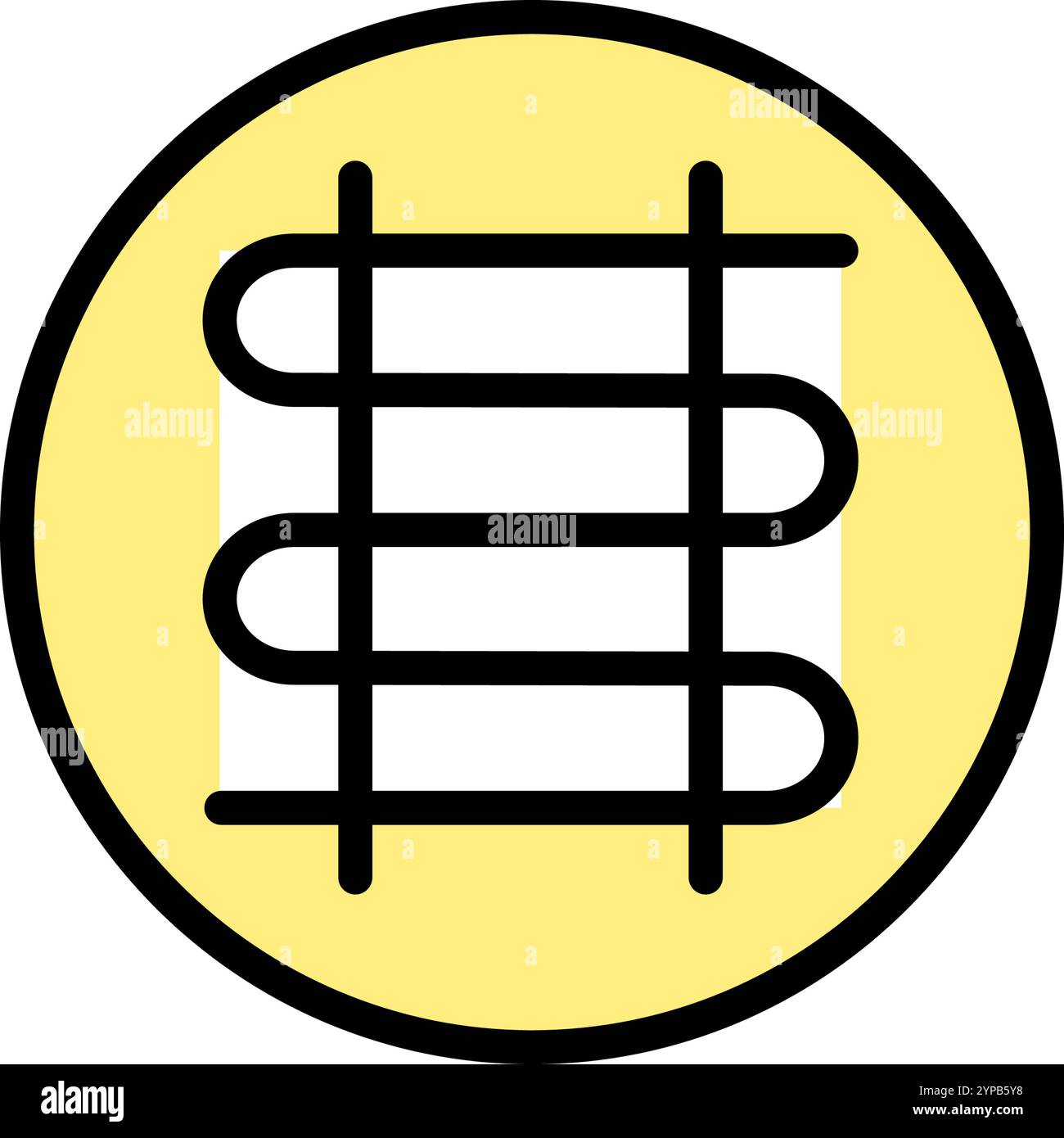 Radiator icon. Home Heating Icon. Hvac system color sign. Concept for ...