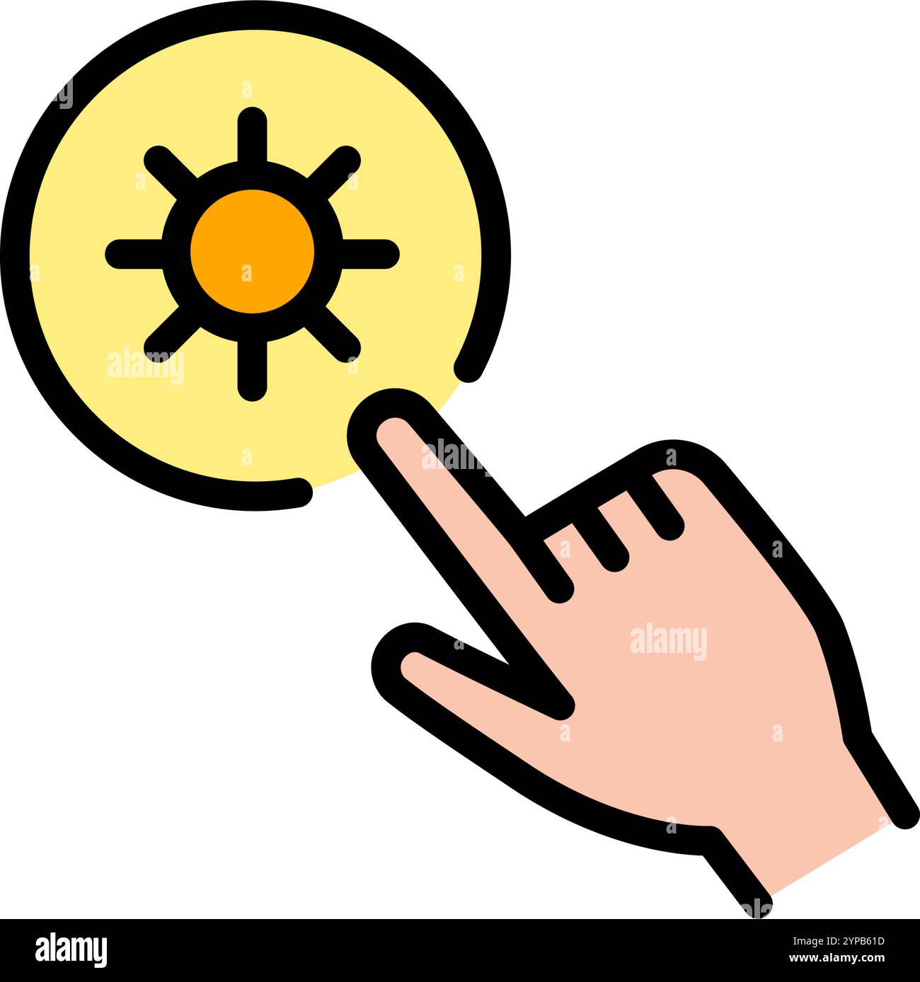 Home Heating Icon. Hvac system color sign. Simple concept for your logo ...