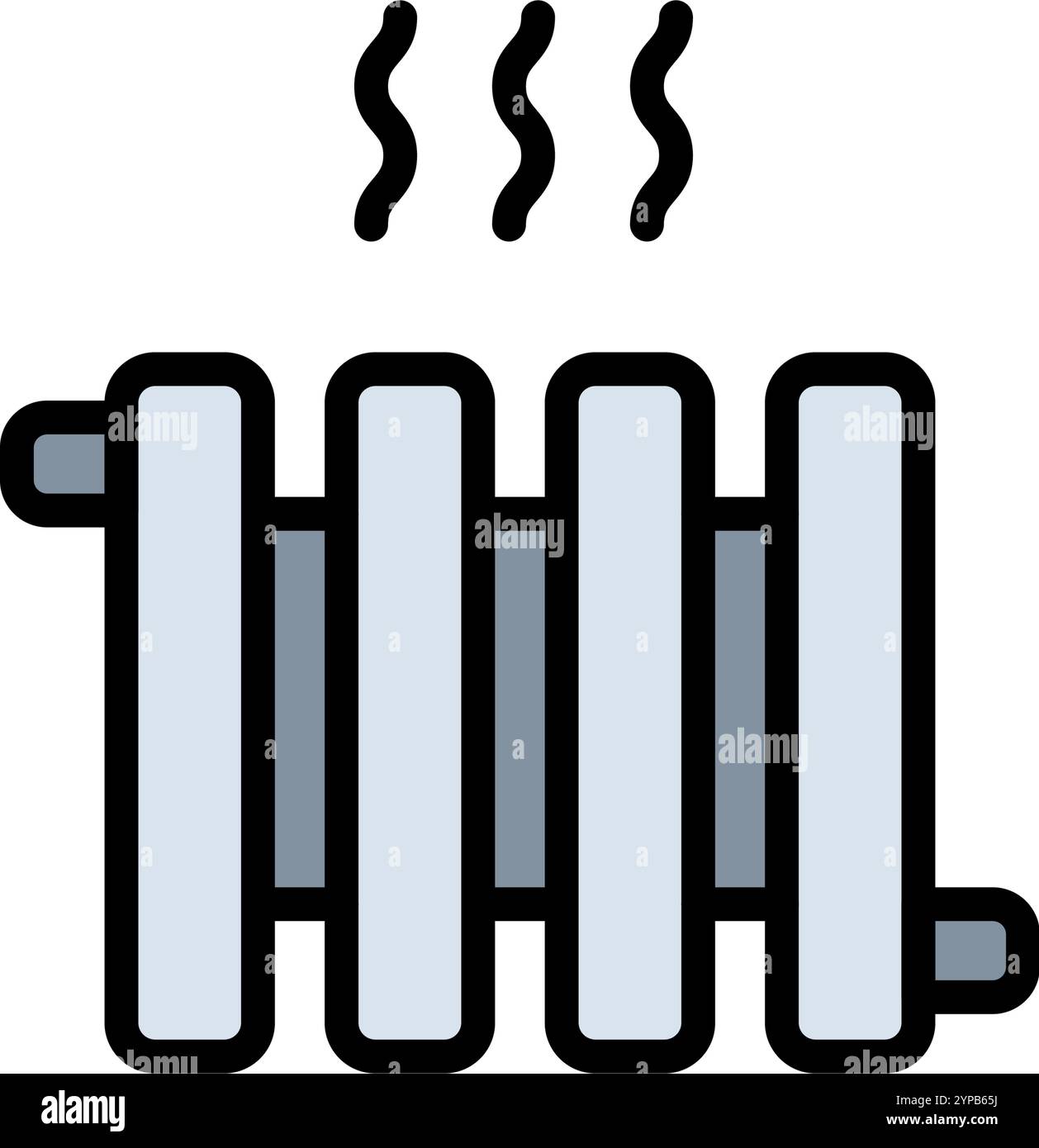 Radiator icon. Home Heating Icon. Hvac system color sign. Simple ...