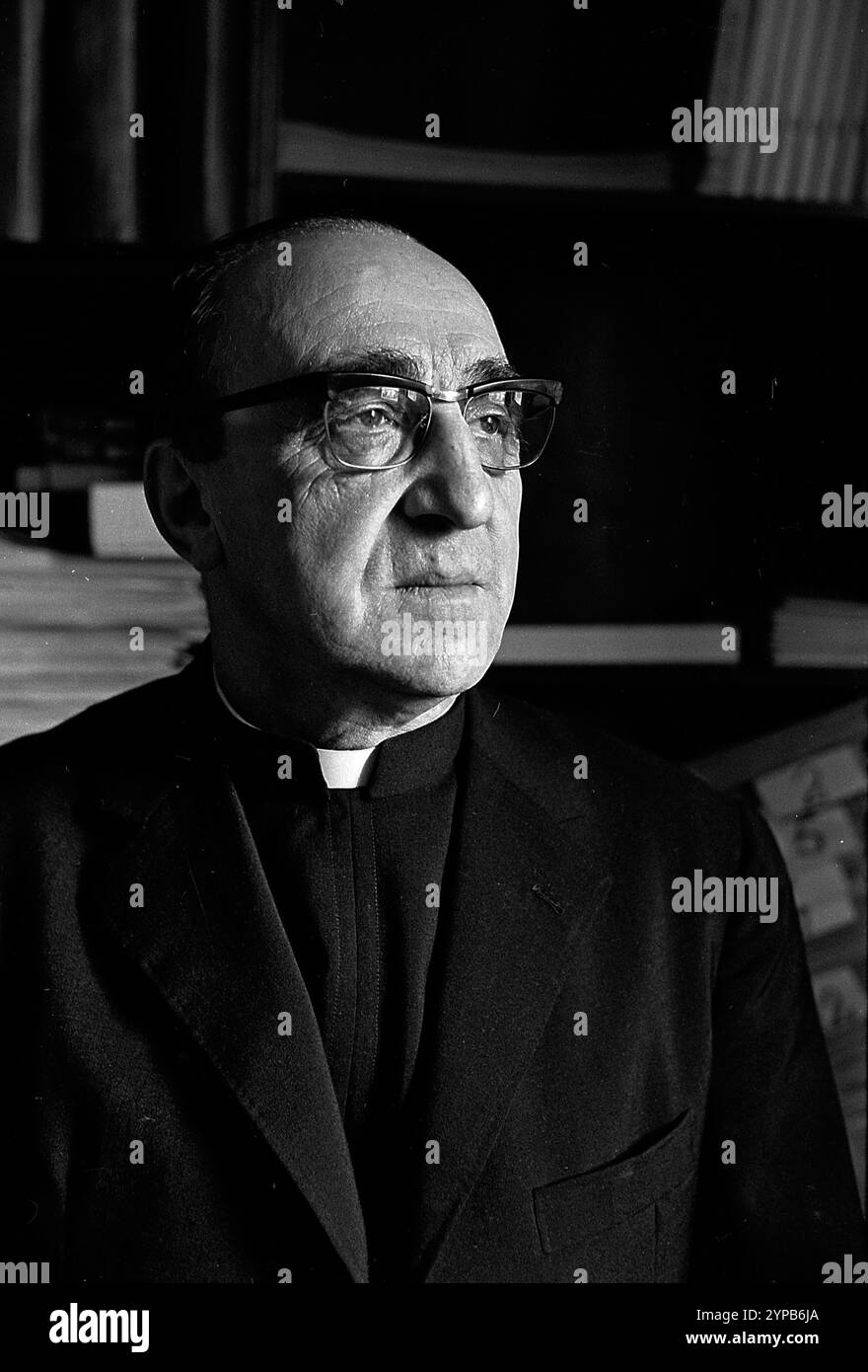 Spanish Catholic priest Iñaki de Aspiazu during a press interview in ...