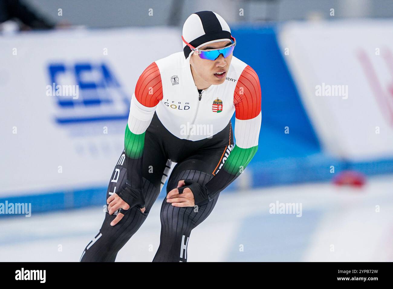 BEIJING, CHINA - NOVEMBER 29: Min-Seok Kim of Hungary competing on the ...