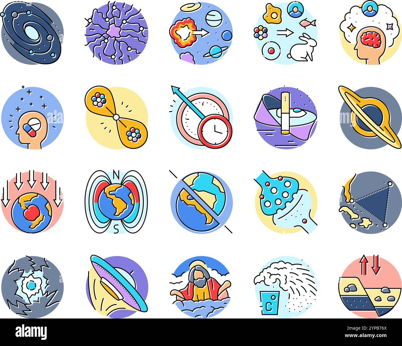 unsolved mysteries question icons set vector Stock Vector Image & Art ...