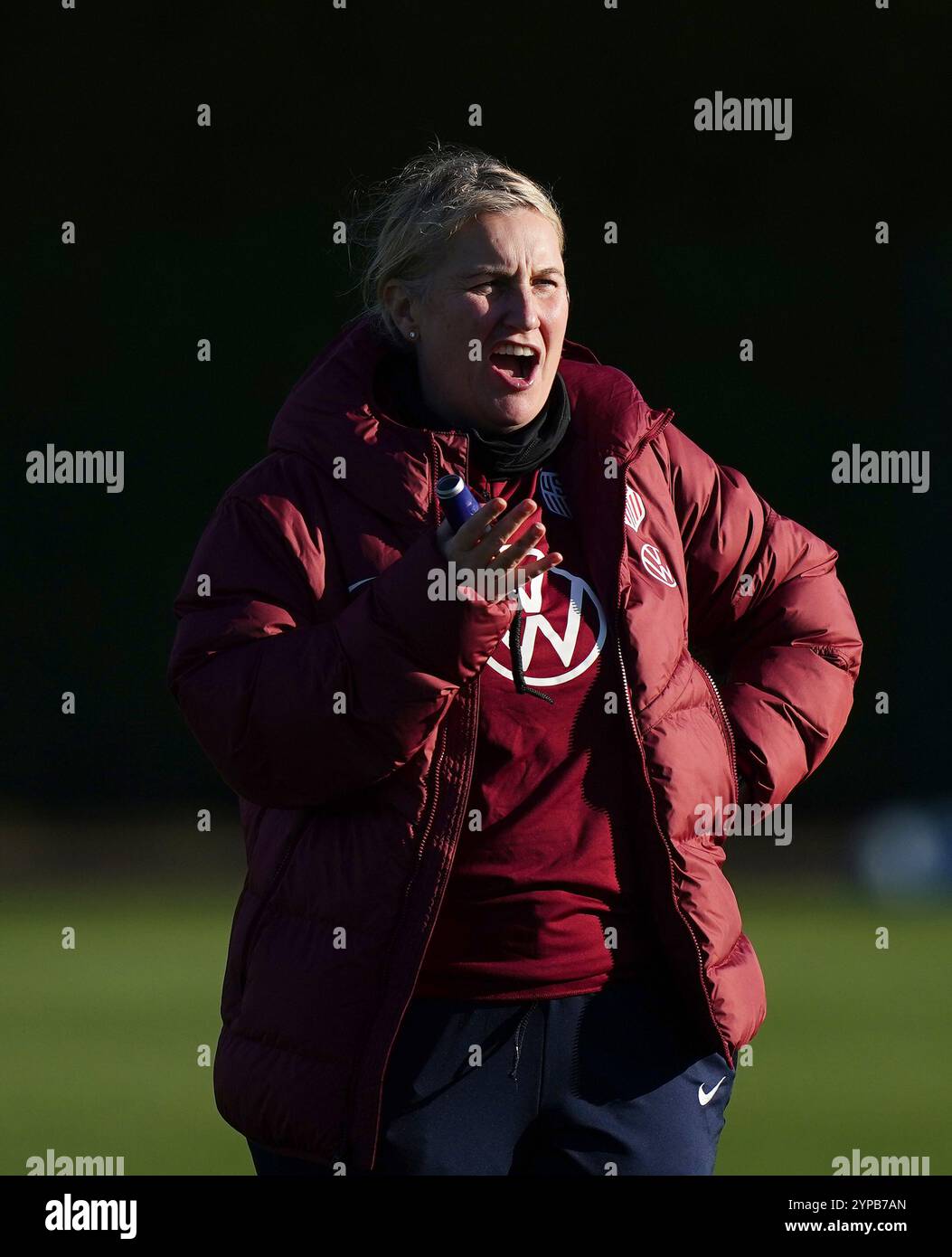 USA manager Emma Hayes during training at the Tottenham Hotspur ...