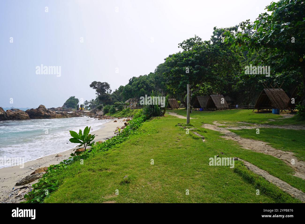 Pantai Marina Beach, Kalianda, Lampung, Sumatera, Indonesia Stock Photo ...