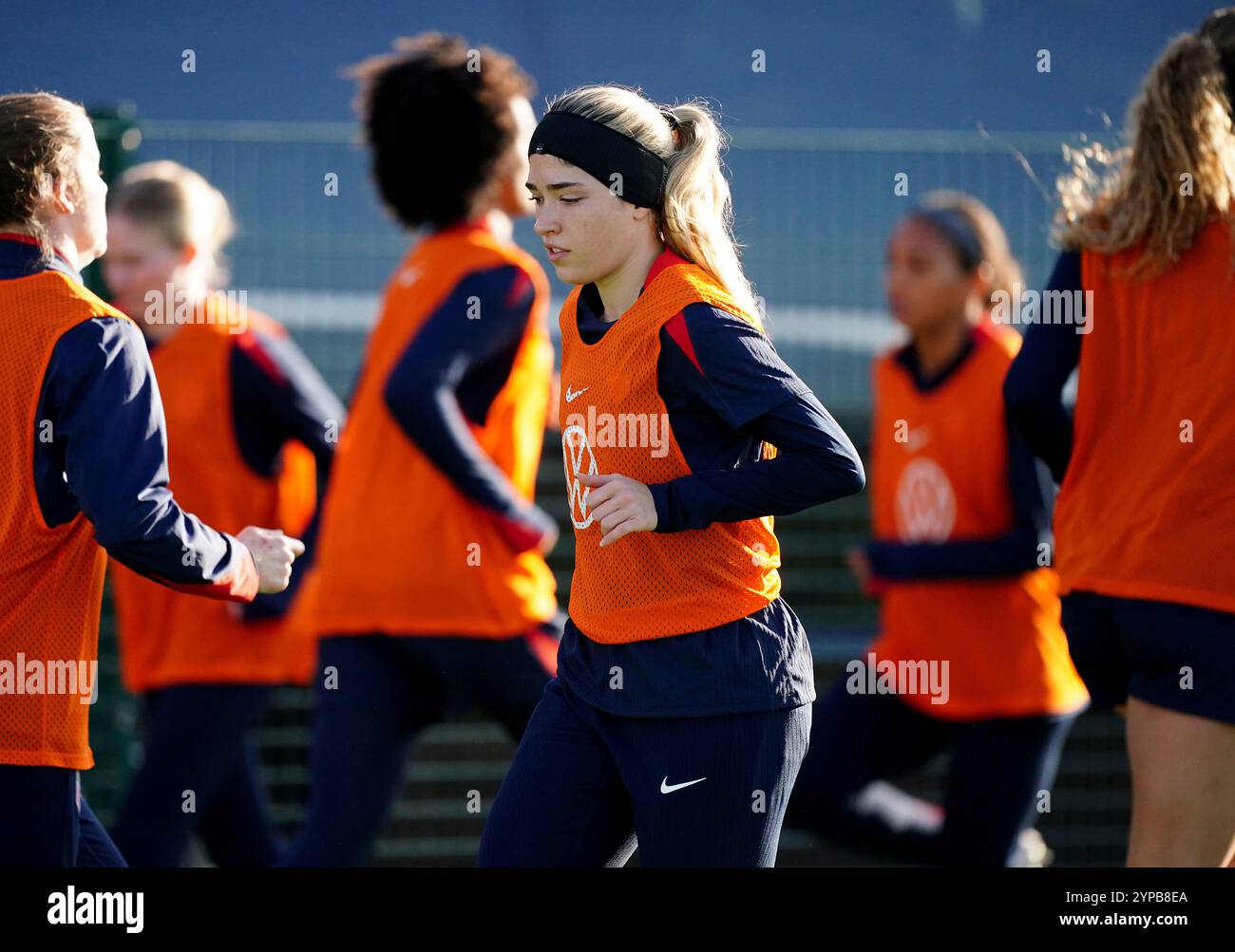 USA's Korbin Albert during training at the Tottenham Hotspur Training ...