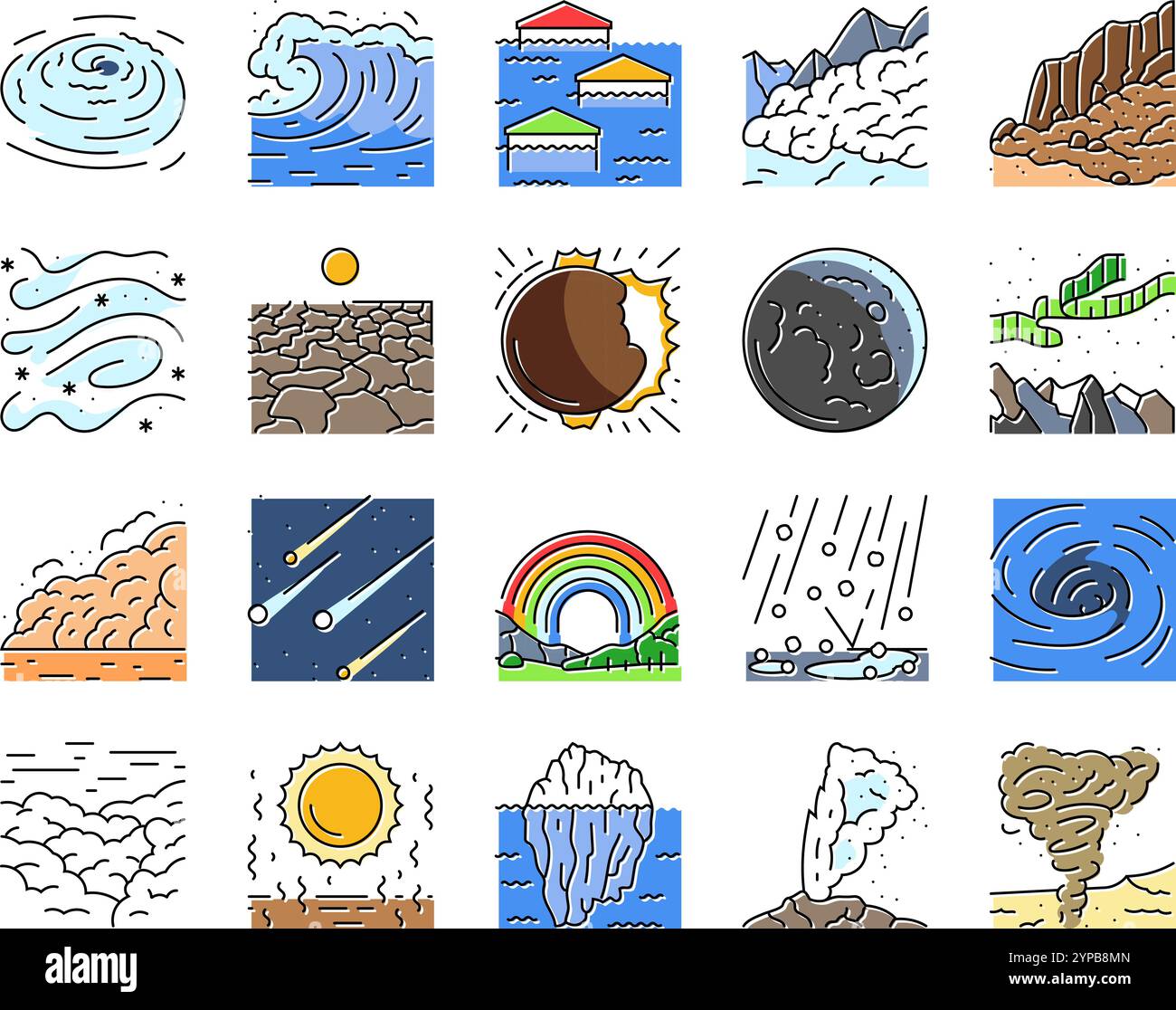Geology phenomena Stock Vector Images - Alamy