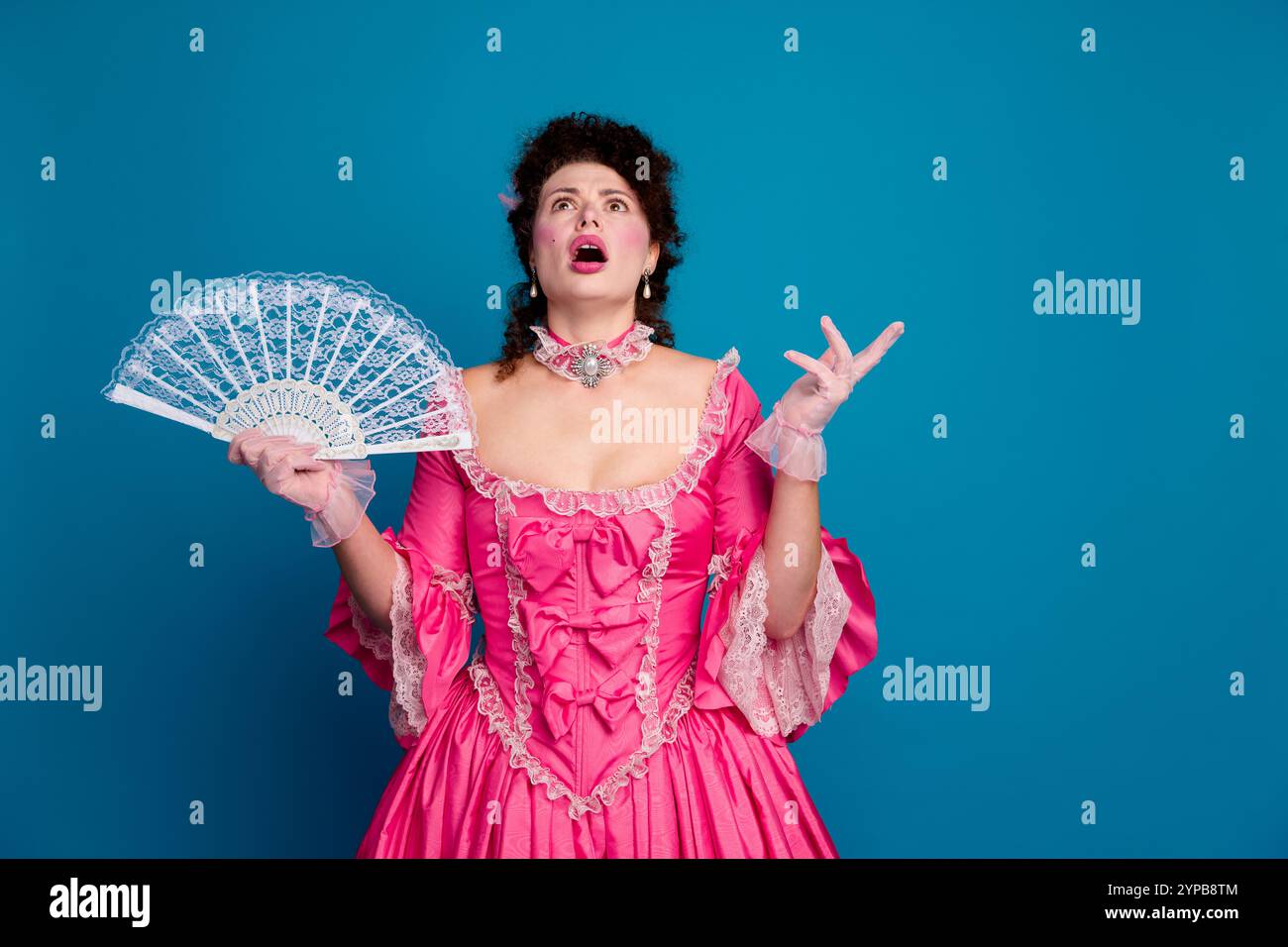 Photo of adorable impressed marie antoinette wear corset dress rising ...