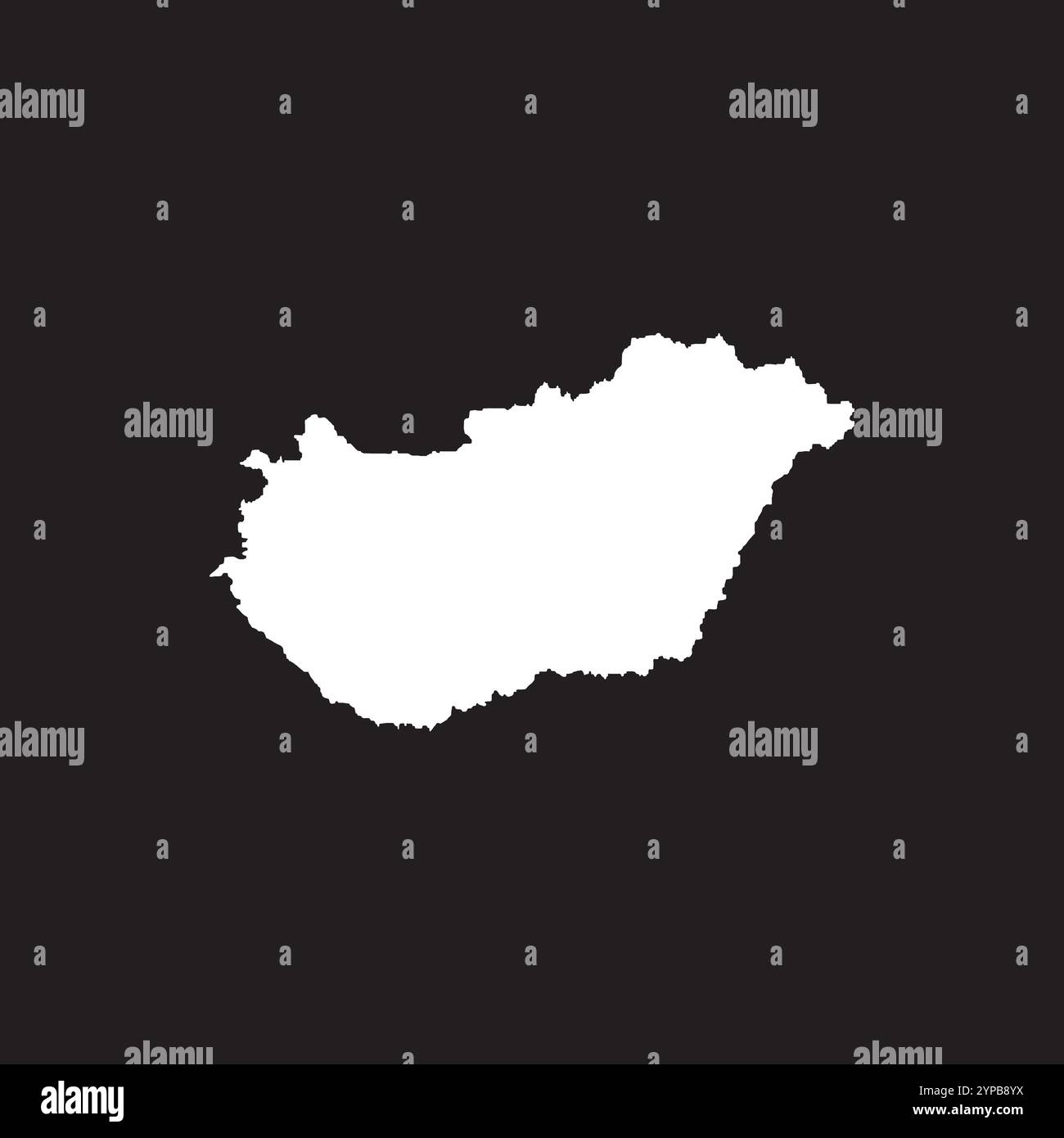 Hungary Map Icon Illustration Element Symbol Design Stock Vector Image ...