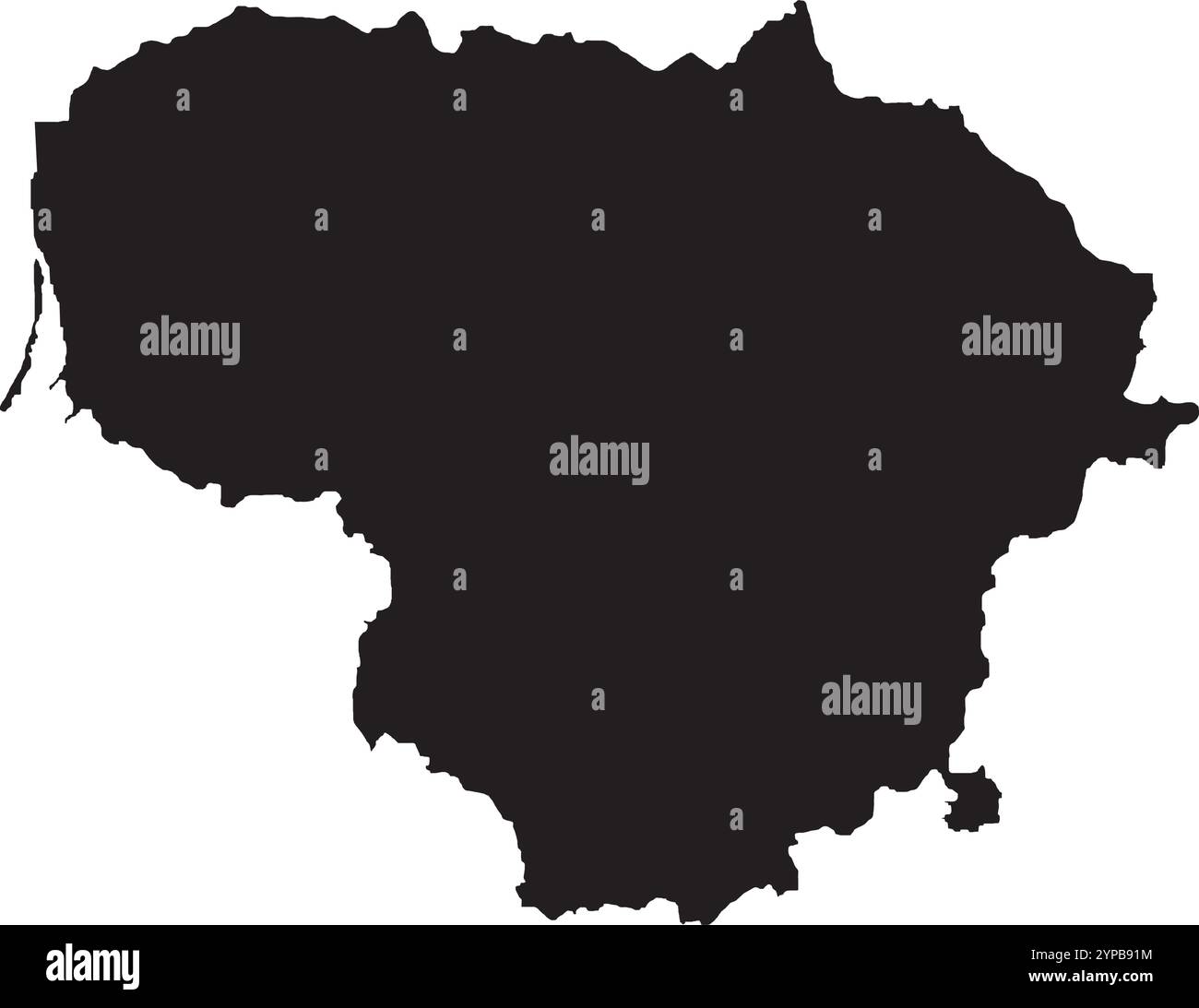 Lithuania flag map Black and White Stock Photos & Images - Alamy