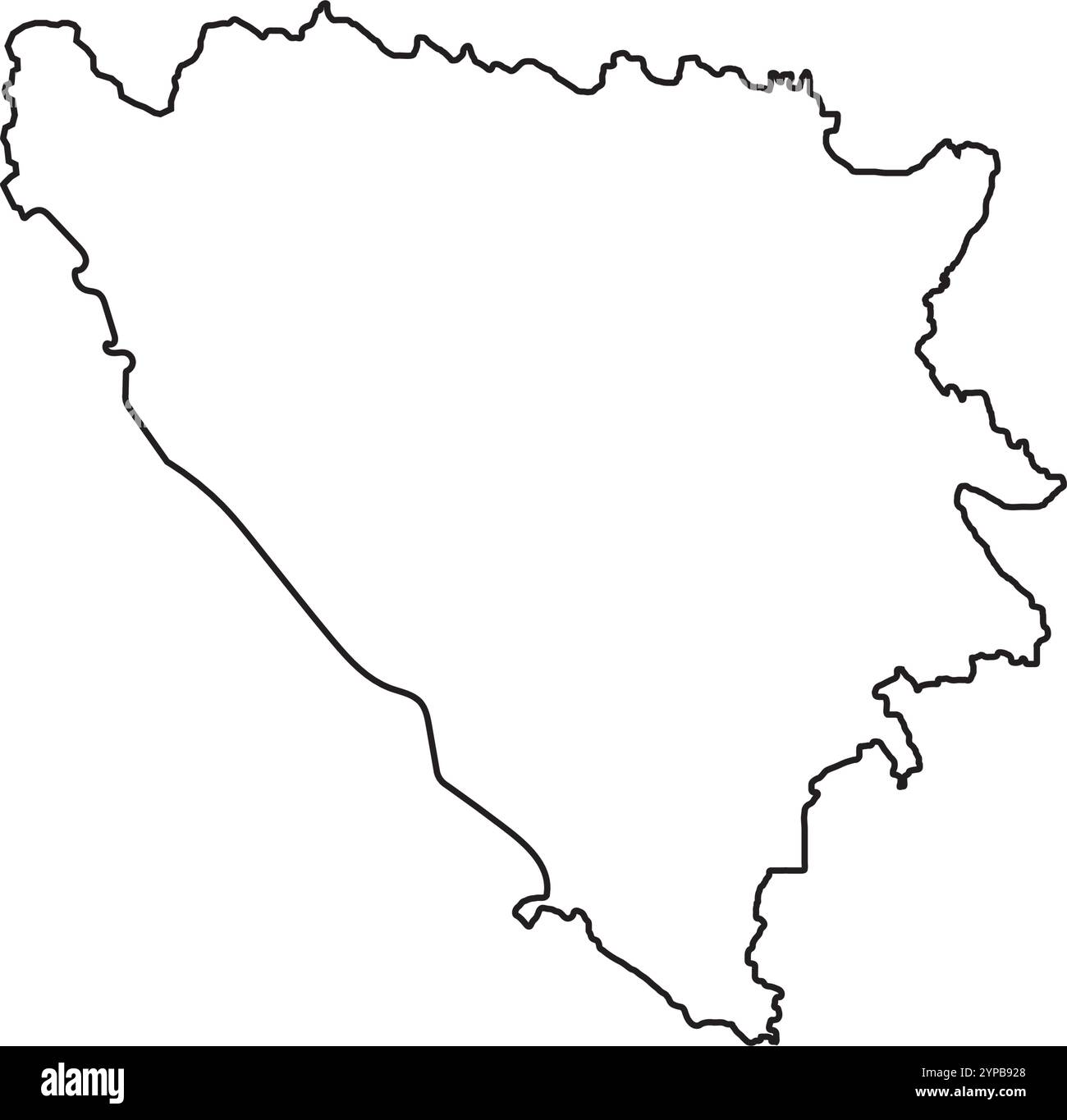 Bosnia and herzegovina outline hi-res stock photography and images - Alamy