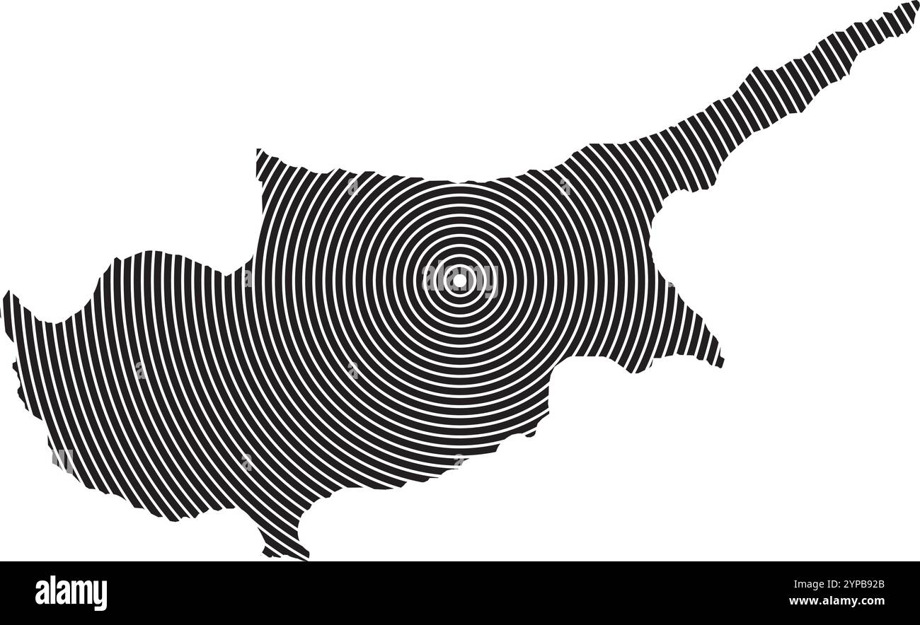 Cyprus map Black and White Stock Photos & Images - Alamy