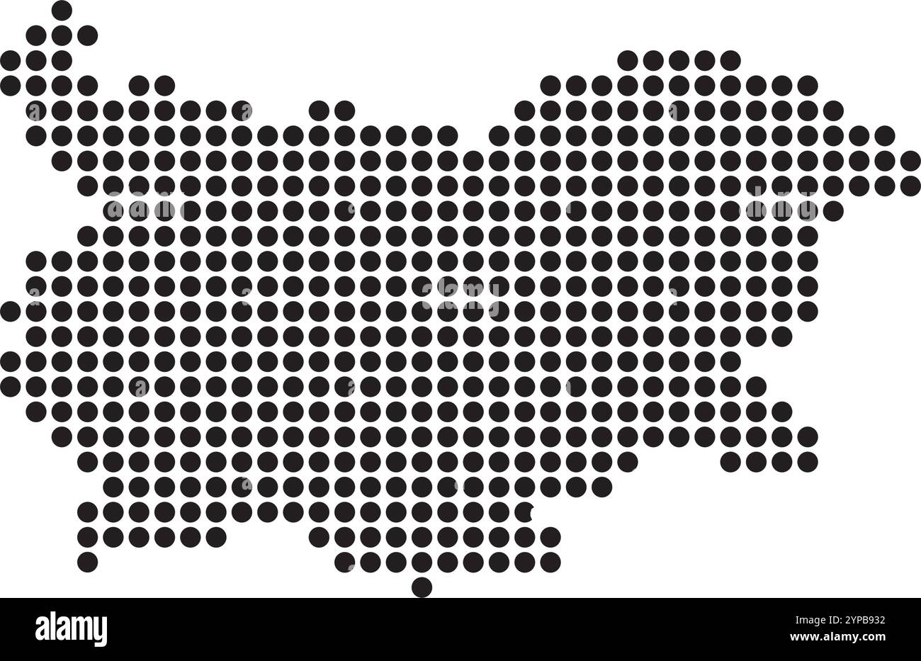 Bulgaria country black outline Cut Out Stock Images & Pictures - Alamy