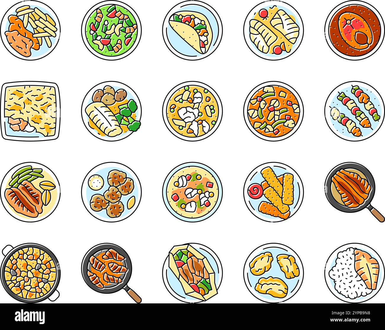 Cod dishes Stock Vector Images - Alamy