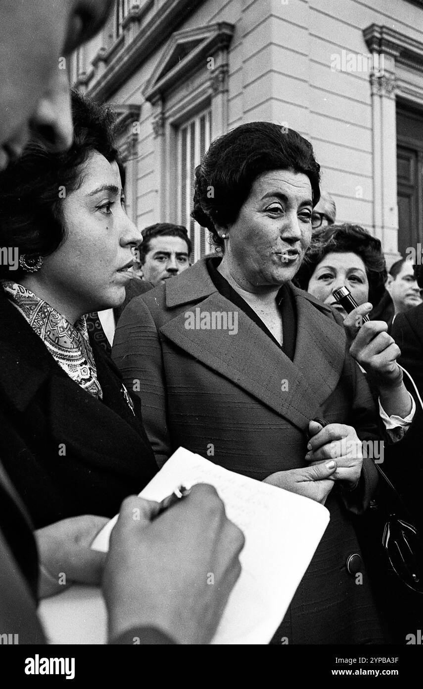 Argentine Peronist politician Nélida de Miguel heads a claim for the ...