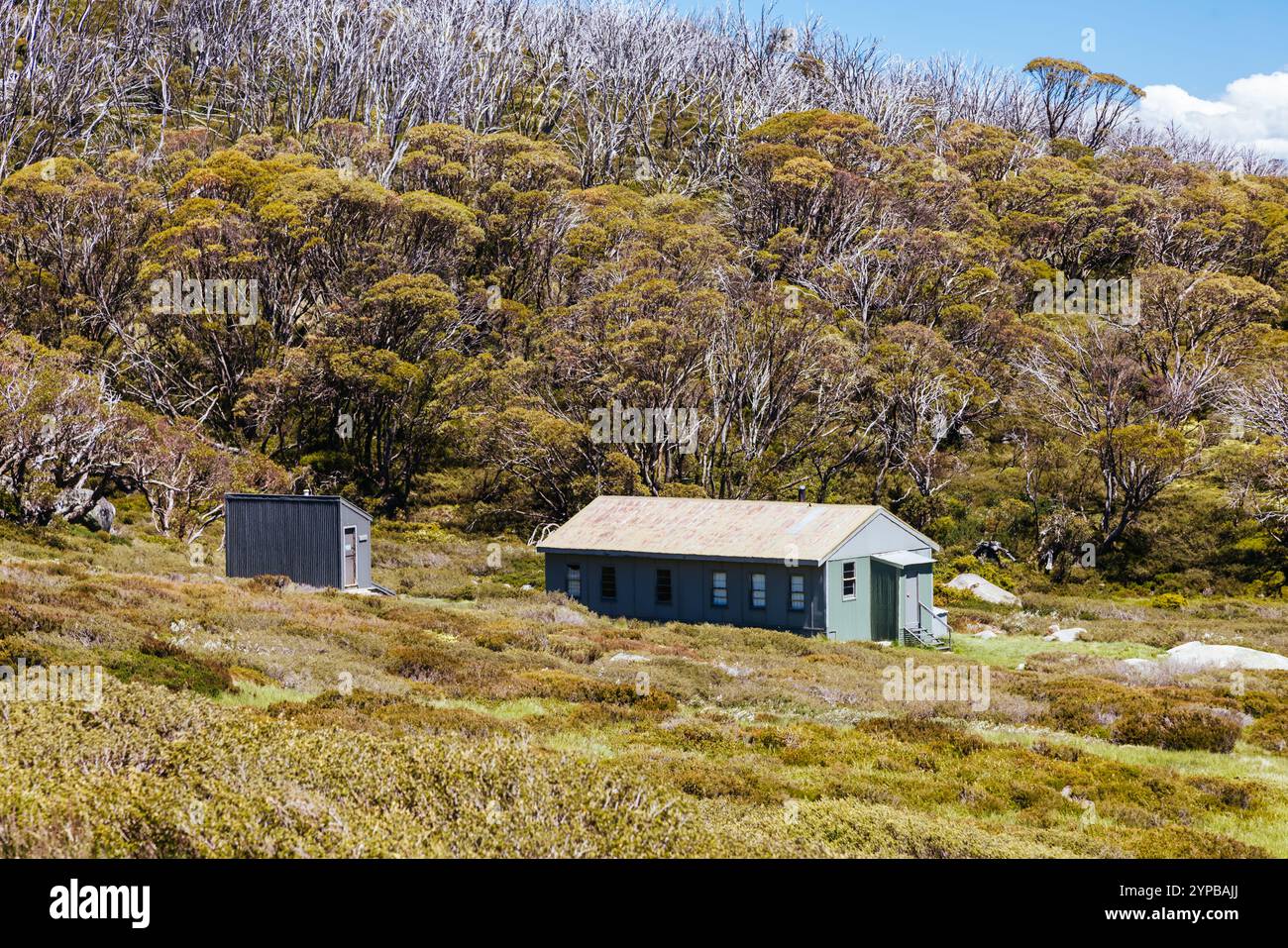 Schlink Hut in Kosciuszko National Park in Australia Stock Photo - Alamy