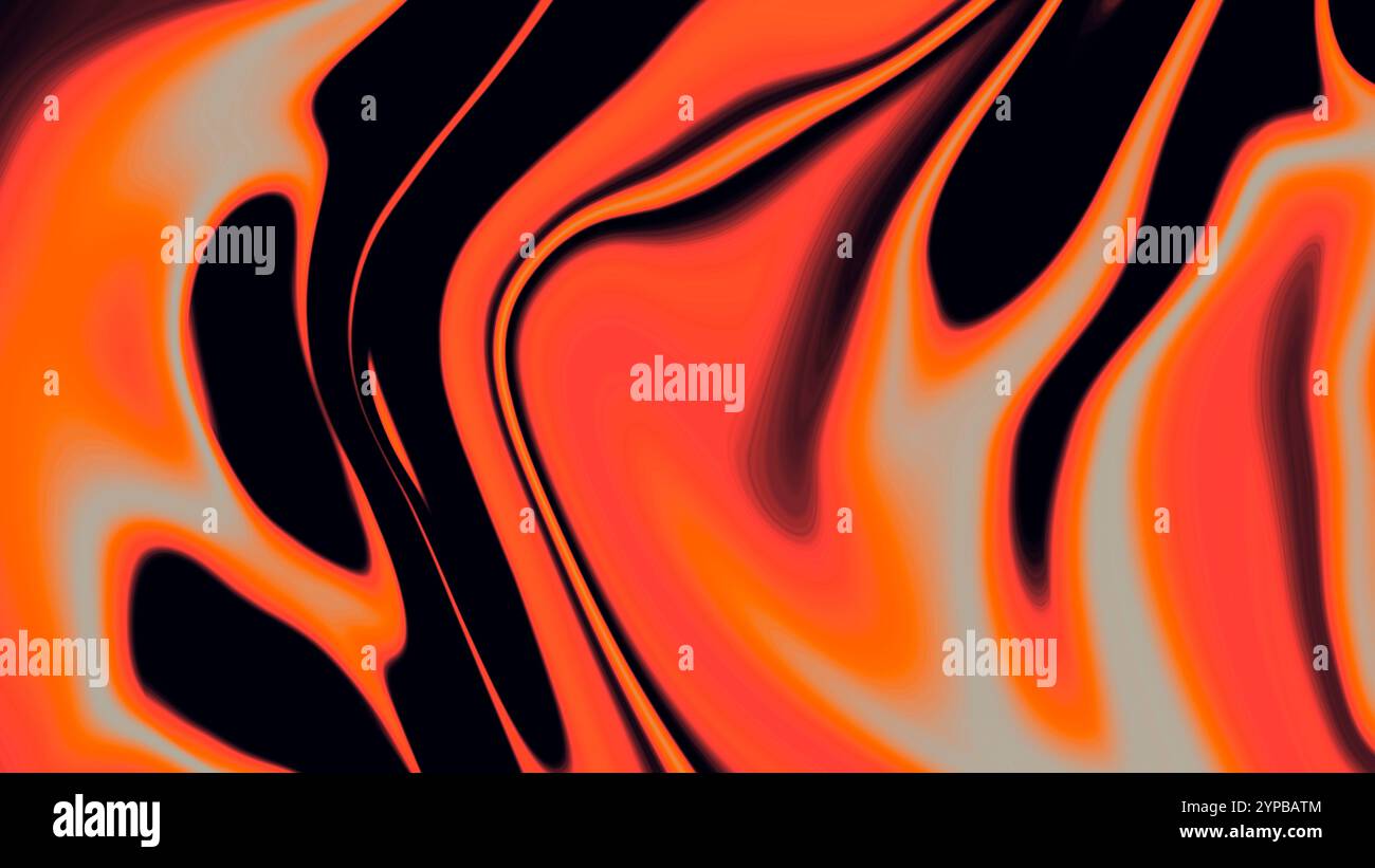 Liquid melting design in warm colors. Abstract gradient background in ...