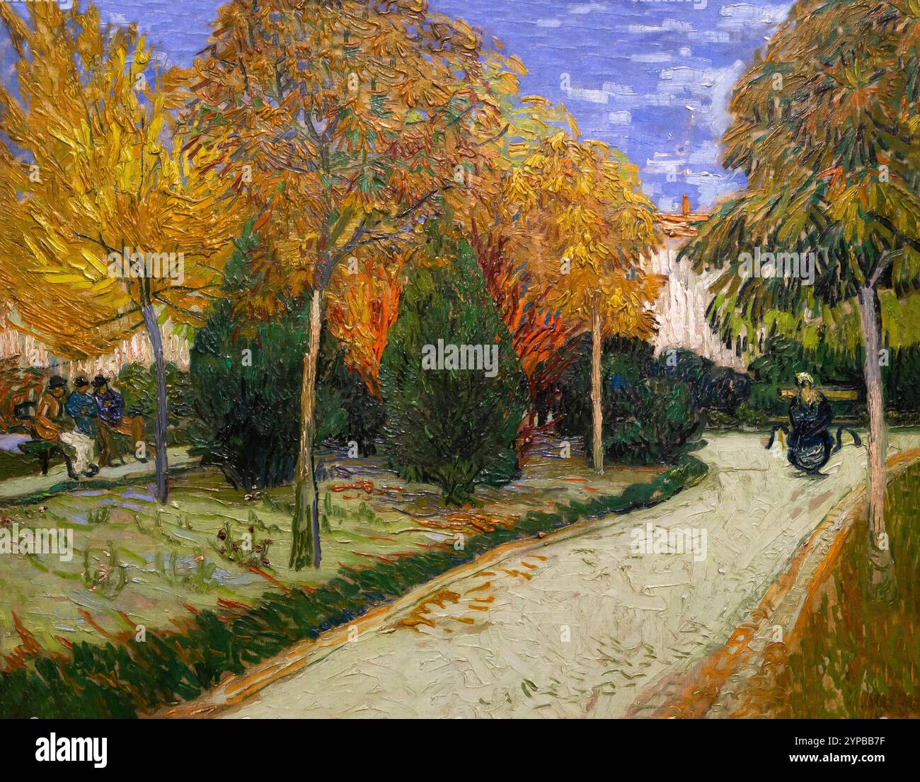 The Public Garden, Arles, October, Vincent van Gogh, 1888 Stock Photo ...