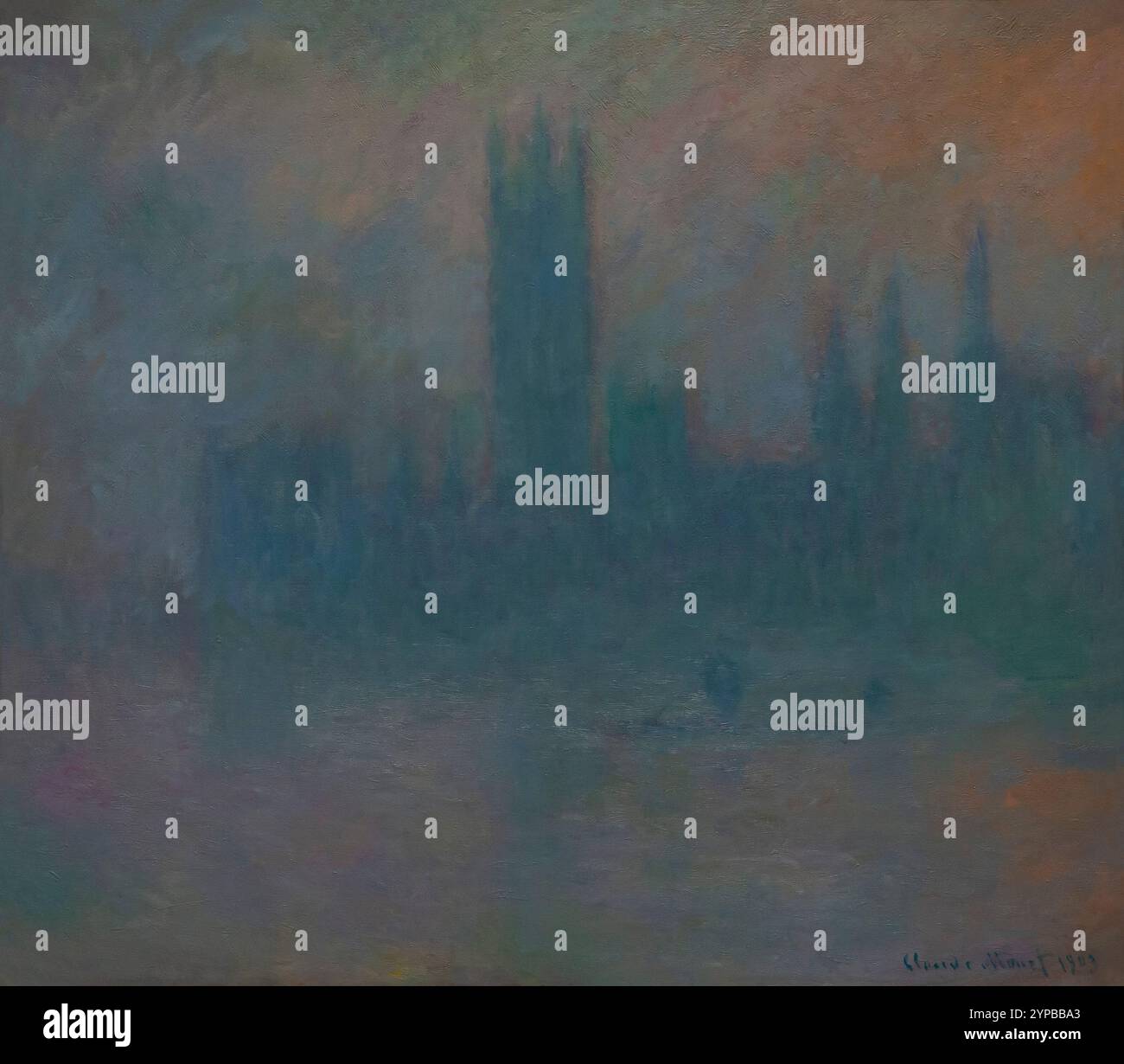 The Houses of Parliament in the Fog, Claude Monet, 1903, High Museum of ...