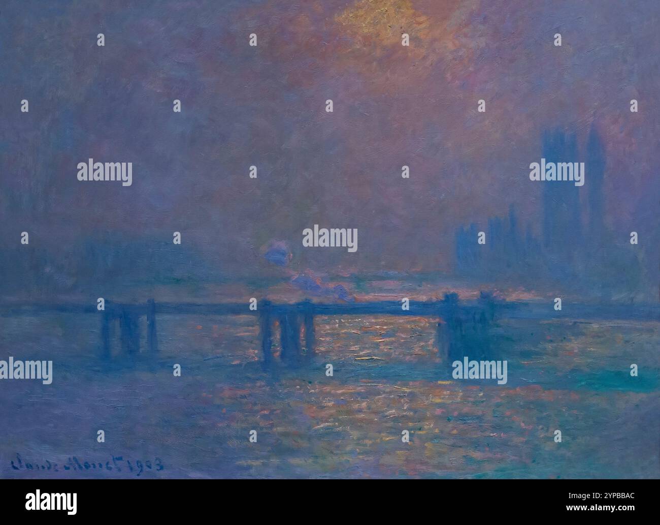 Charing Cross Bridge, The Thames, Claude Monet, 1903, Musee des Beaux ...