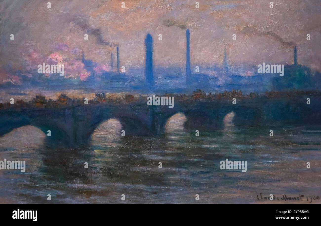 Waterloo Bridge, Overcast Weather, Claude Monet, 1900, Hugh Lane ...